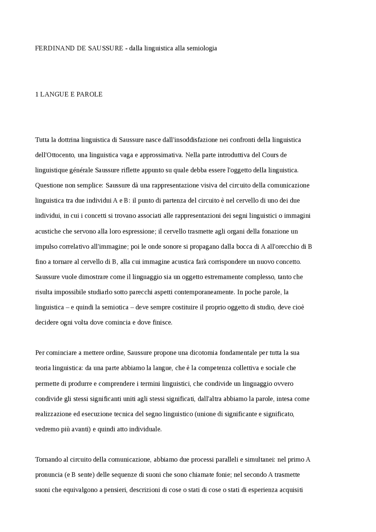 Le Basi Della Semiotica Riassunto Docsity