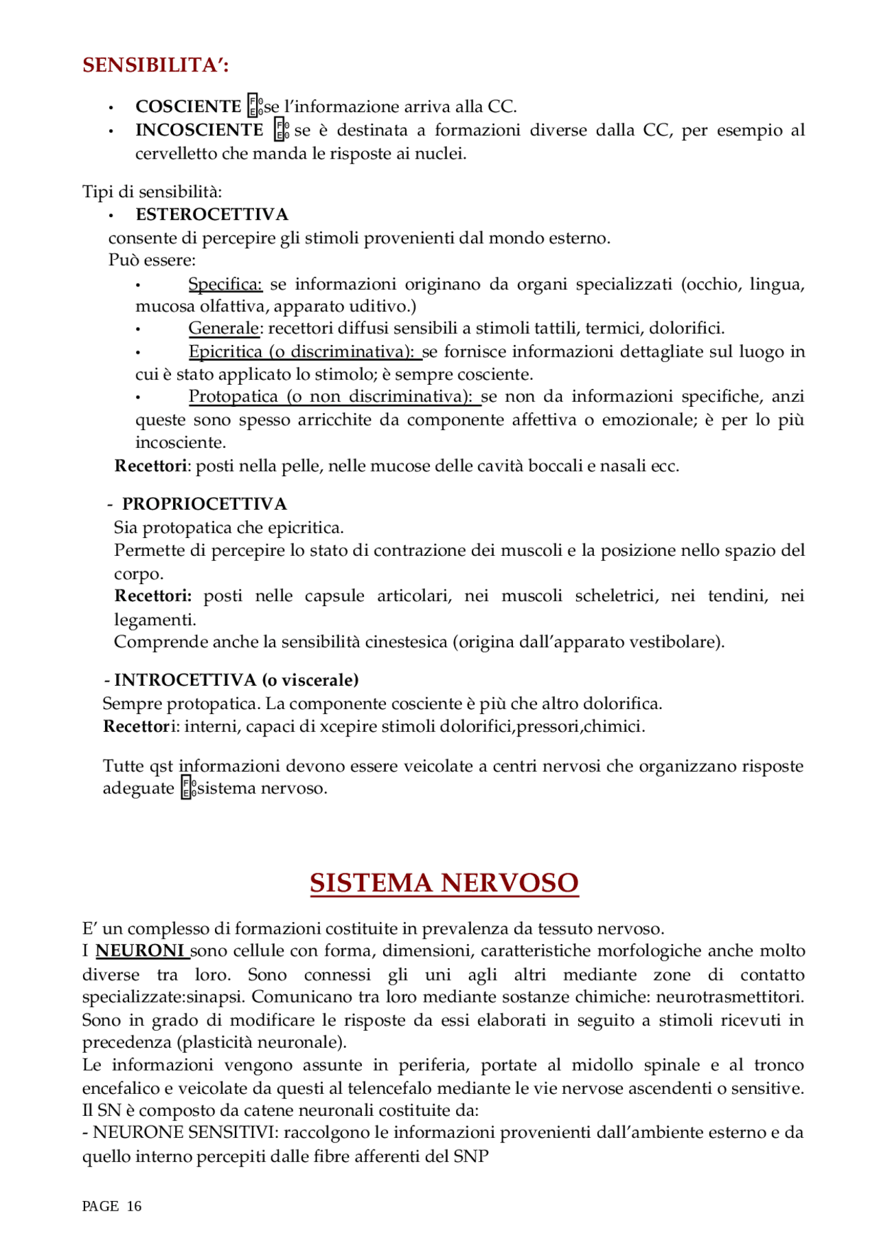 Sistema Nervoso Docsity