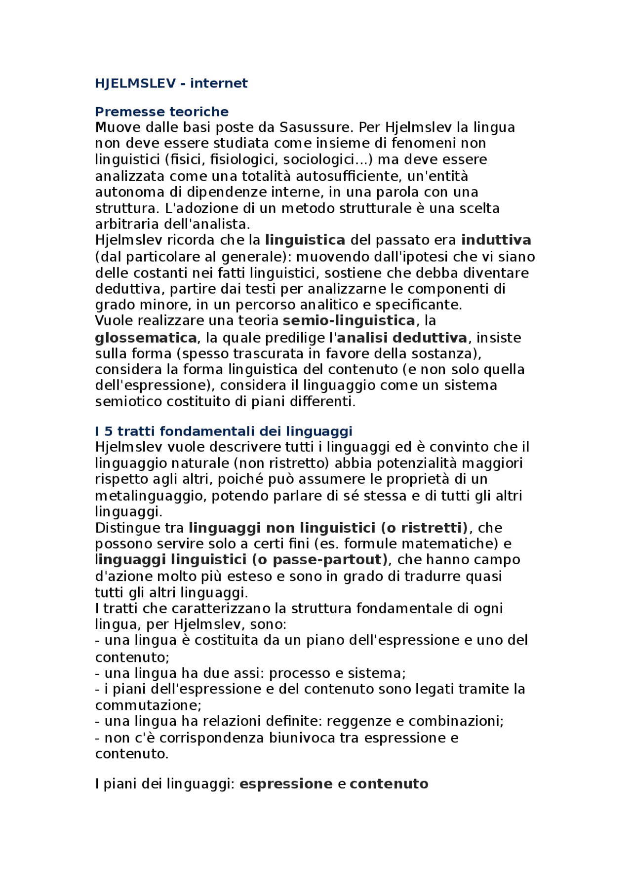 Hjelmslev Docsity