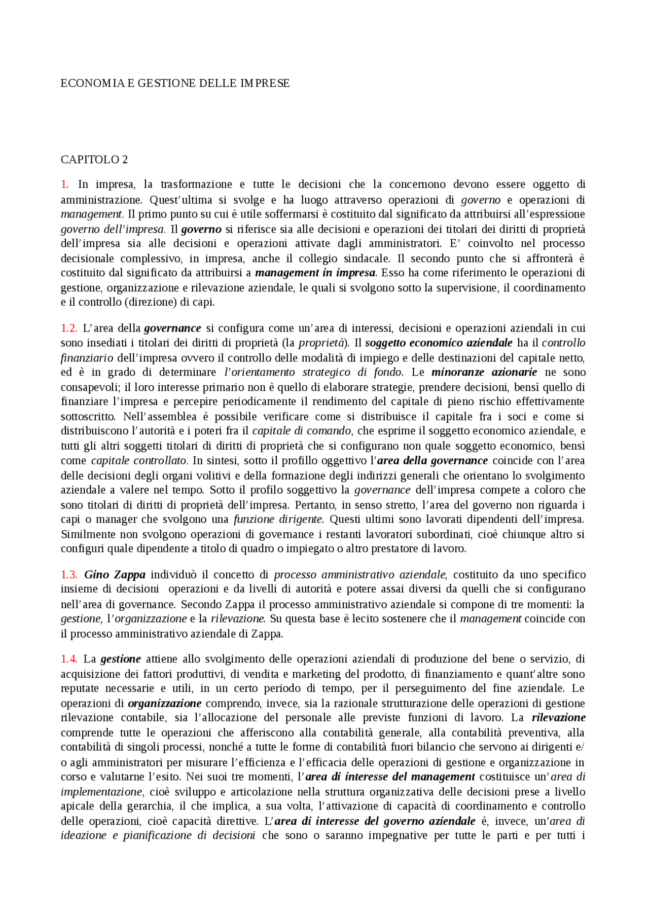 Cafferata Managament In Adattamento Docsity