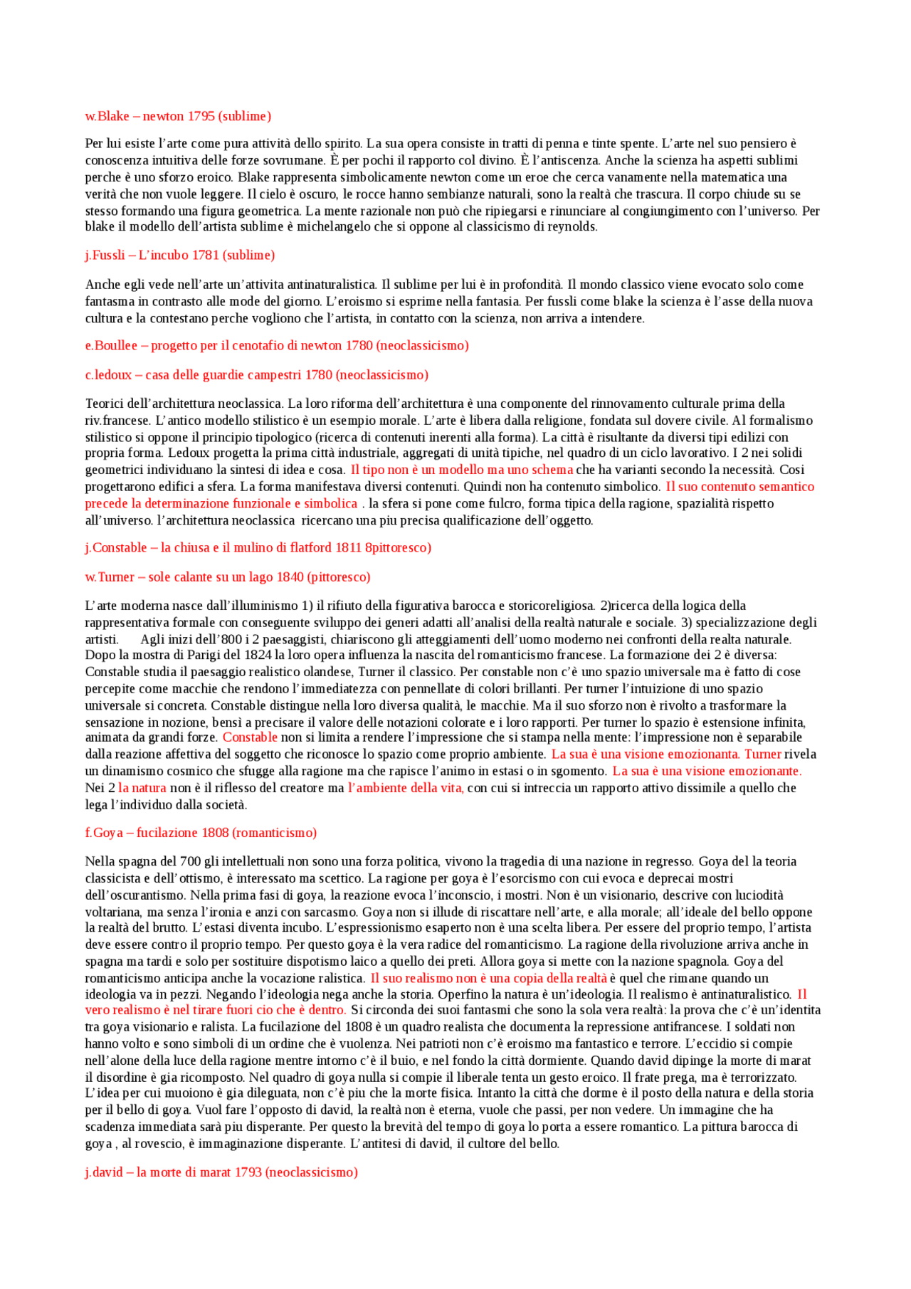 Riassunto Argan Larte Moderna Docsity