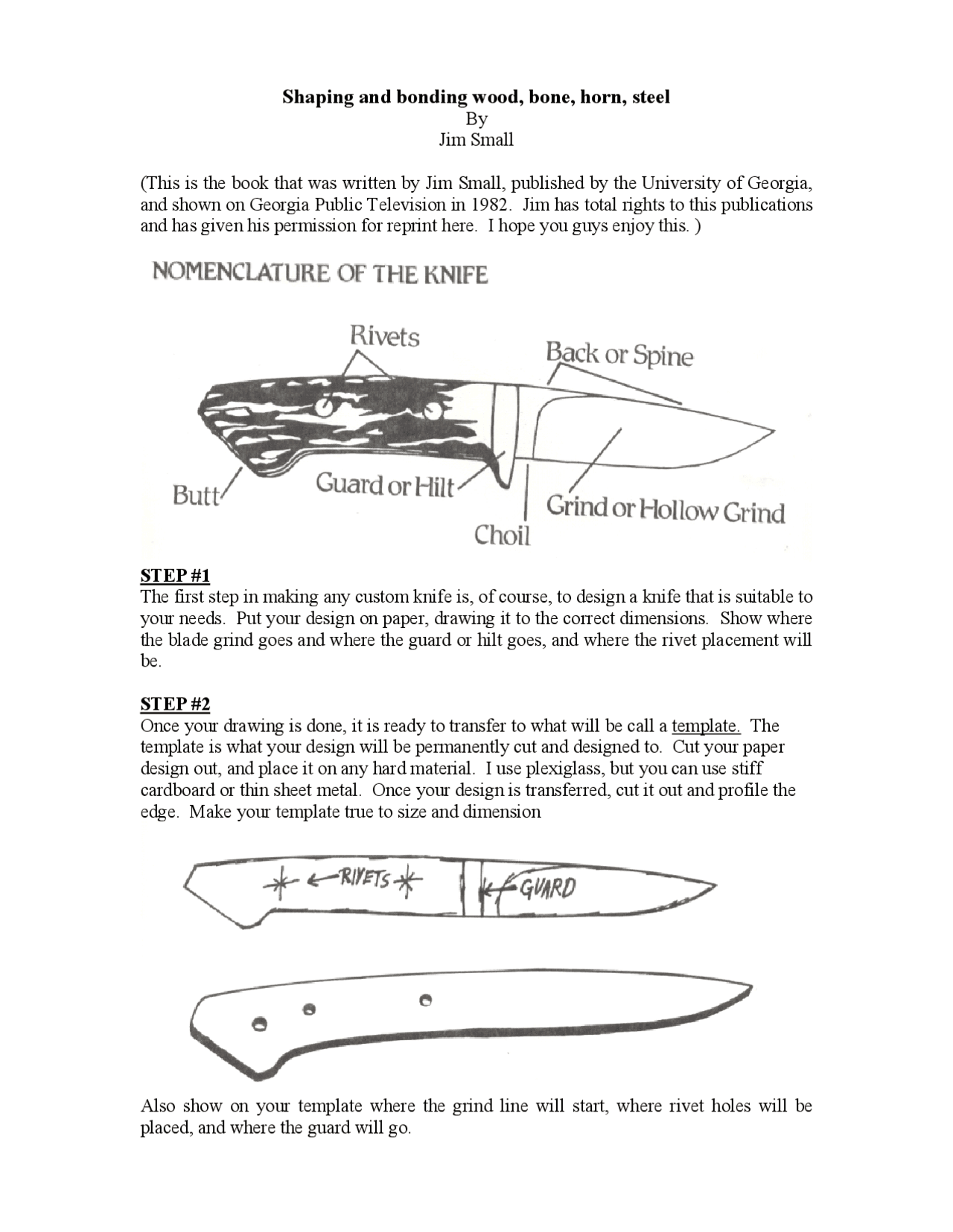 How to build a knife - Docsity