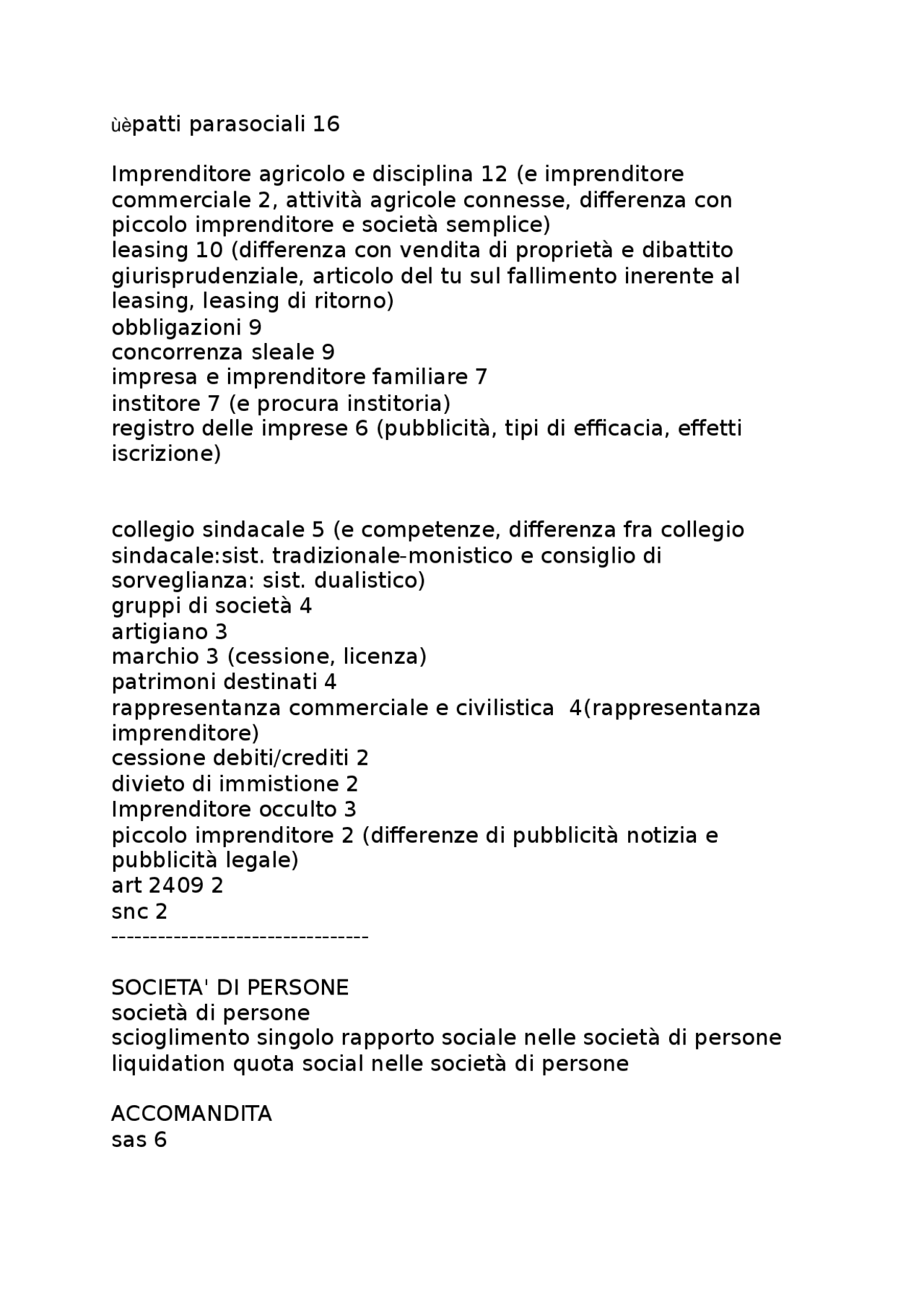 Domande commerciale - Docsity