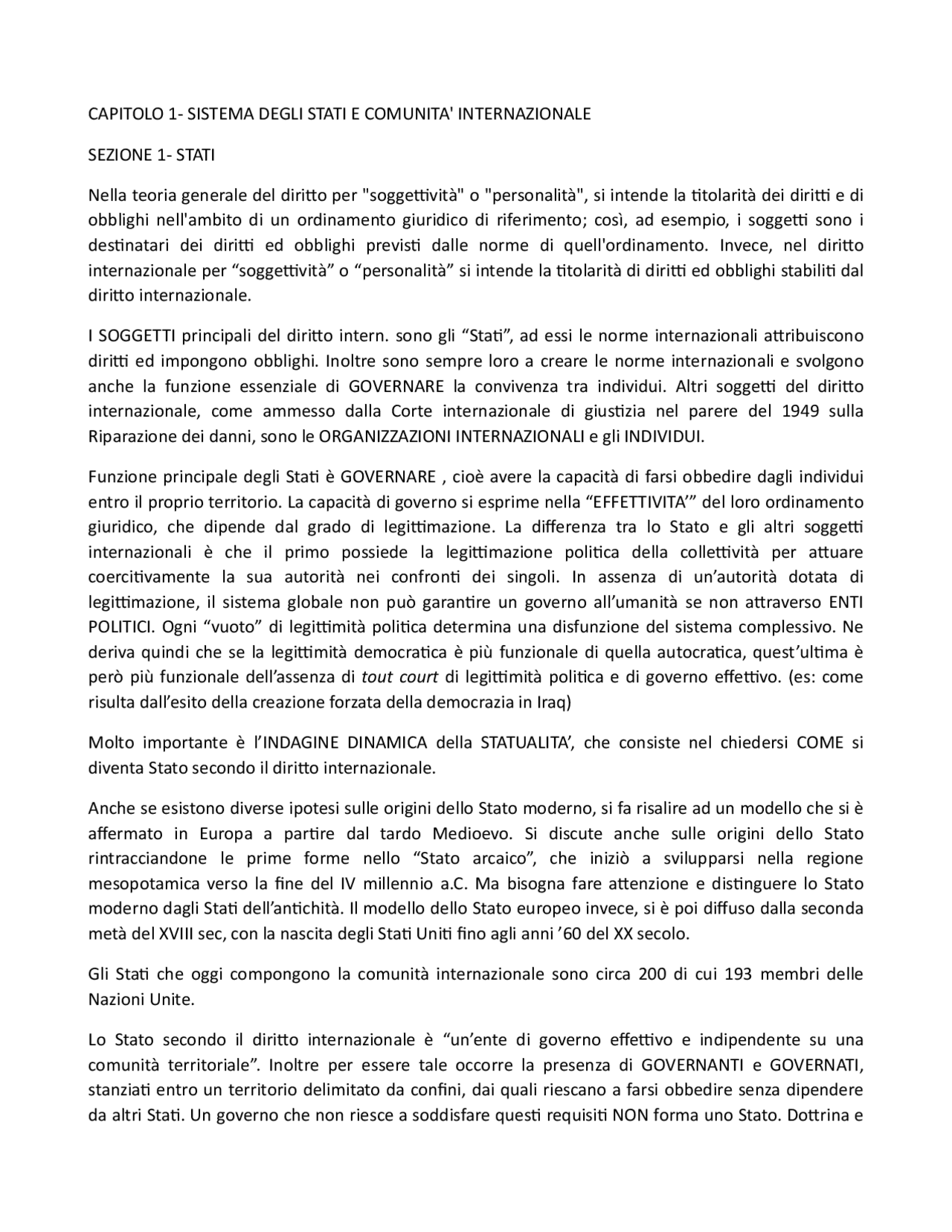 Carlo Focarelli Diritto Internazionale 2014 Pdf Parte 1 Docsity
