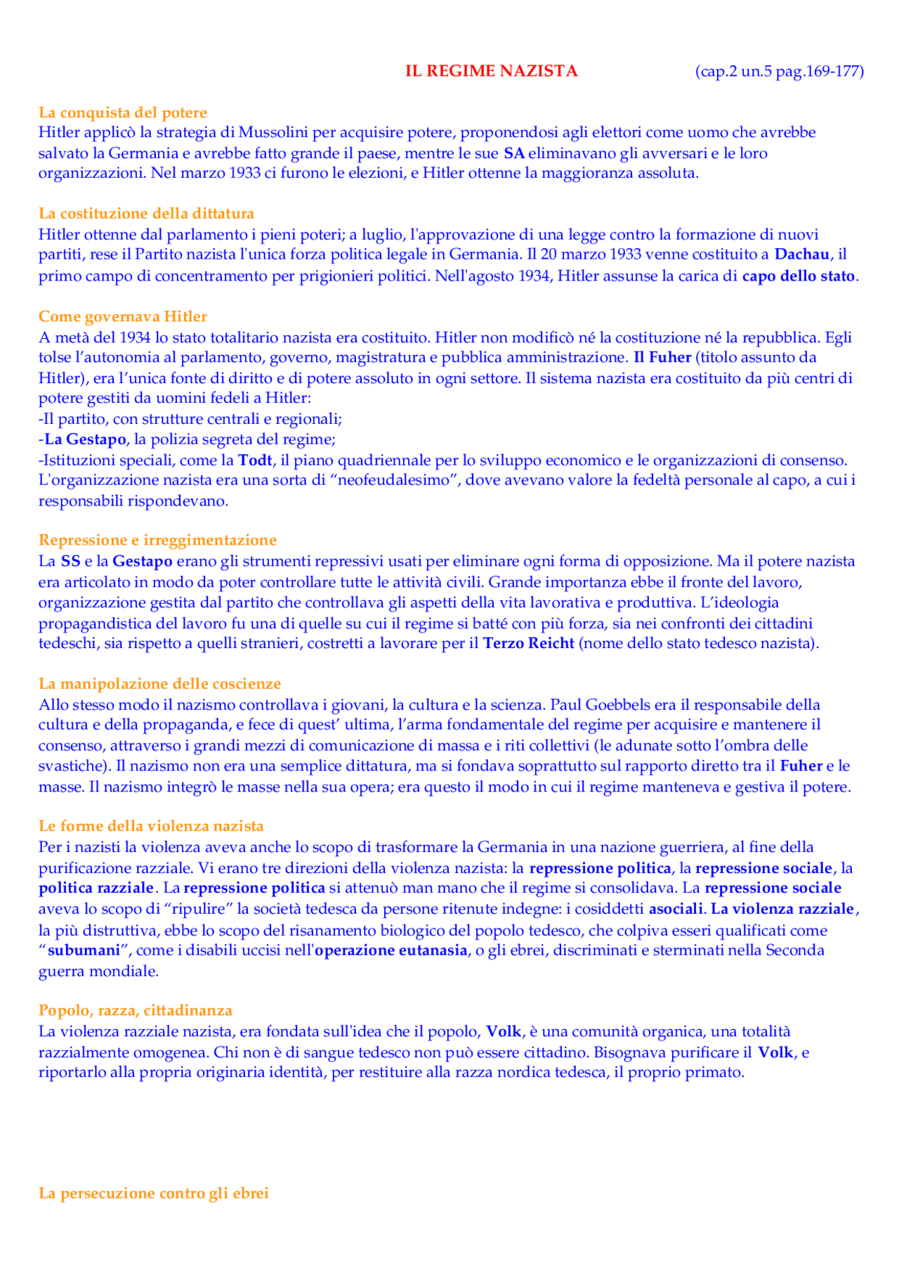 Il Regime Nazista Docsity