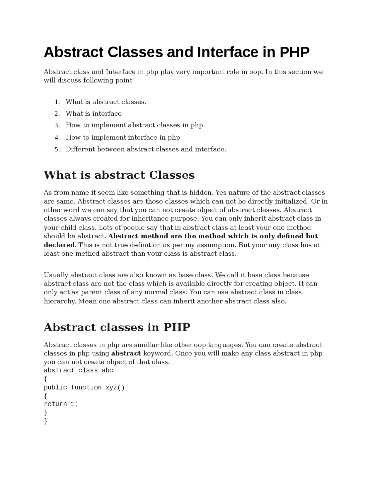 Php Notes Docsity