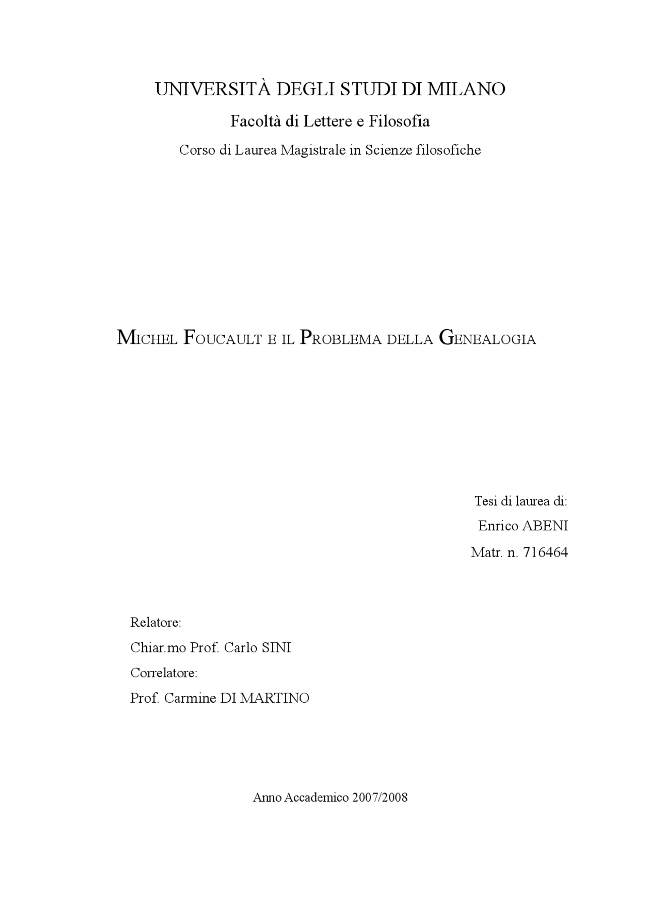 Michel Foucault Docsity