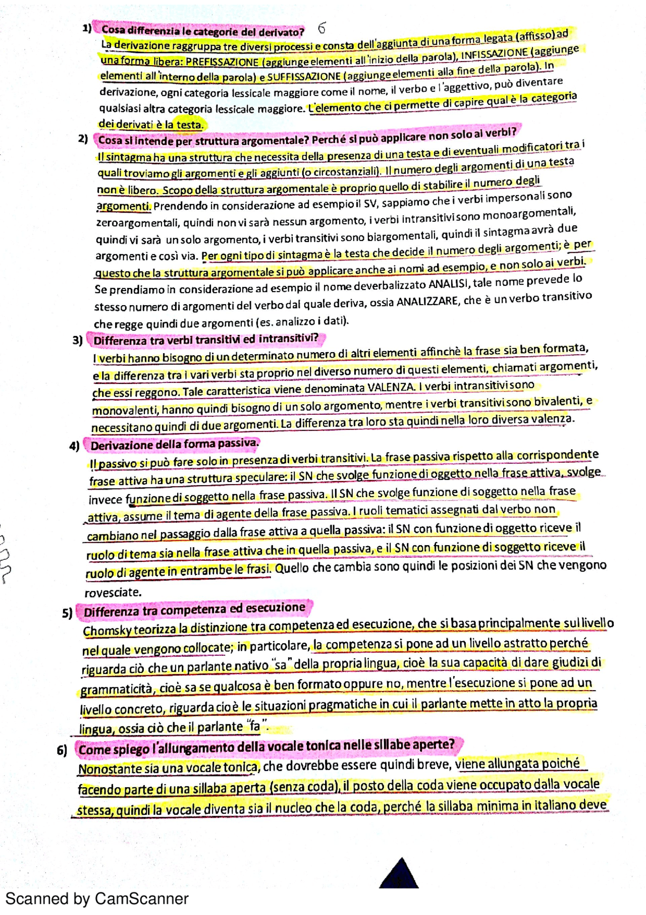 Linguistica Generale Docsity