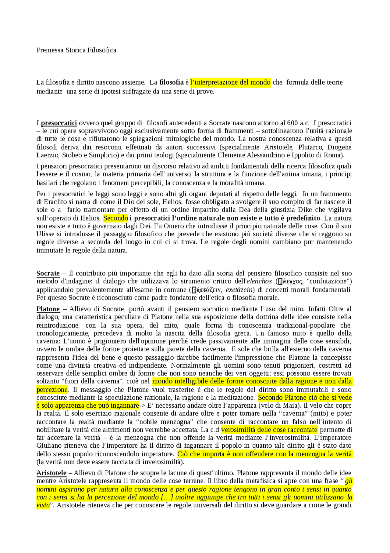 Corso Di Filosofia Del Diritto Docsity