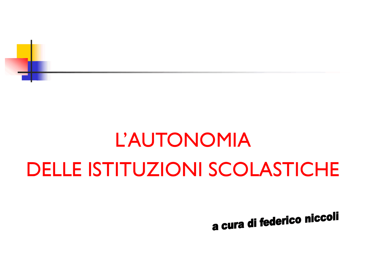 Autonomia Scolastica Docsity