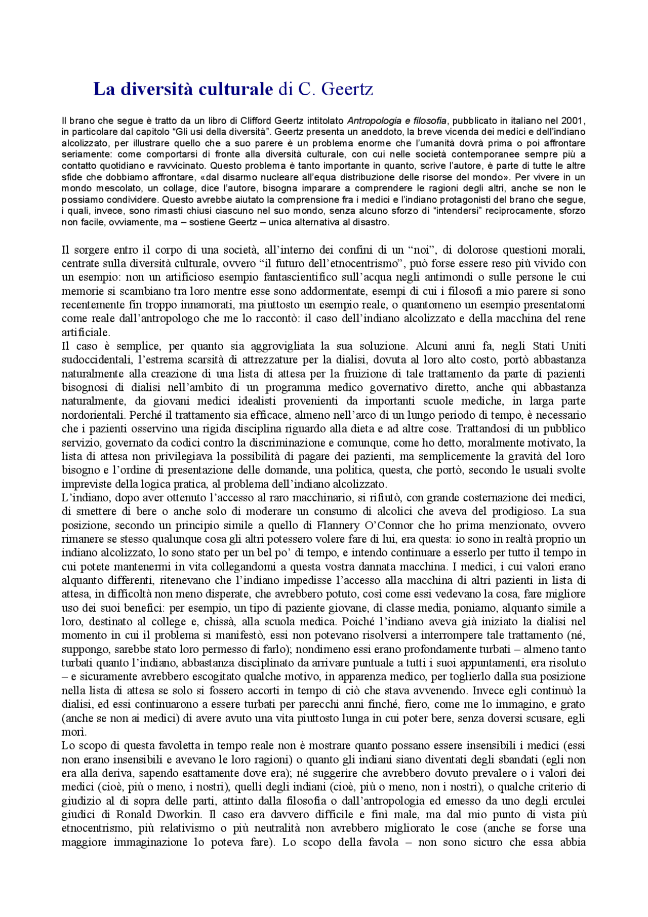 Geertz Docsity