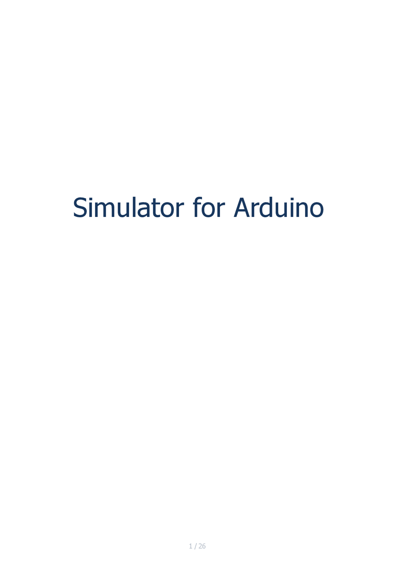 Simulator For Arduino Docsity