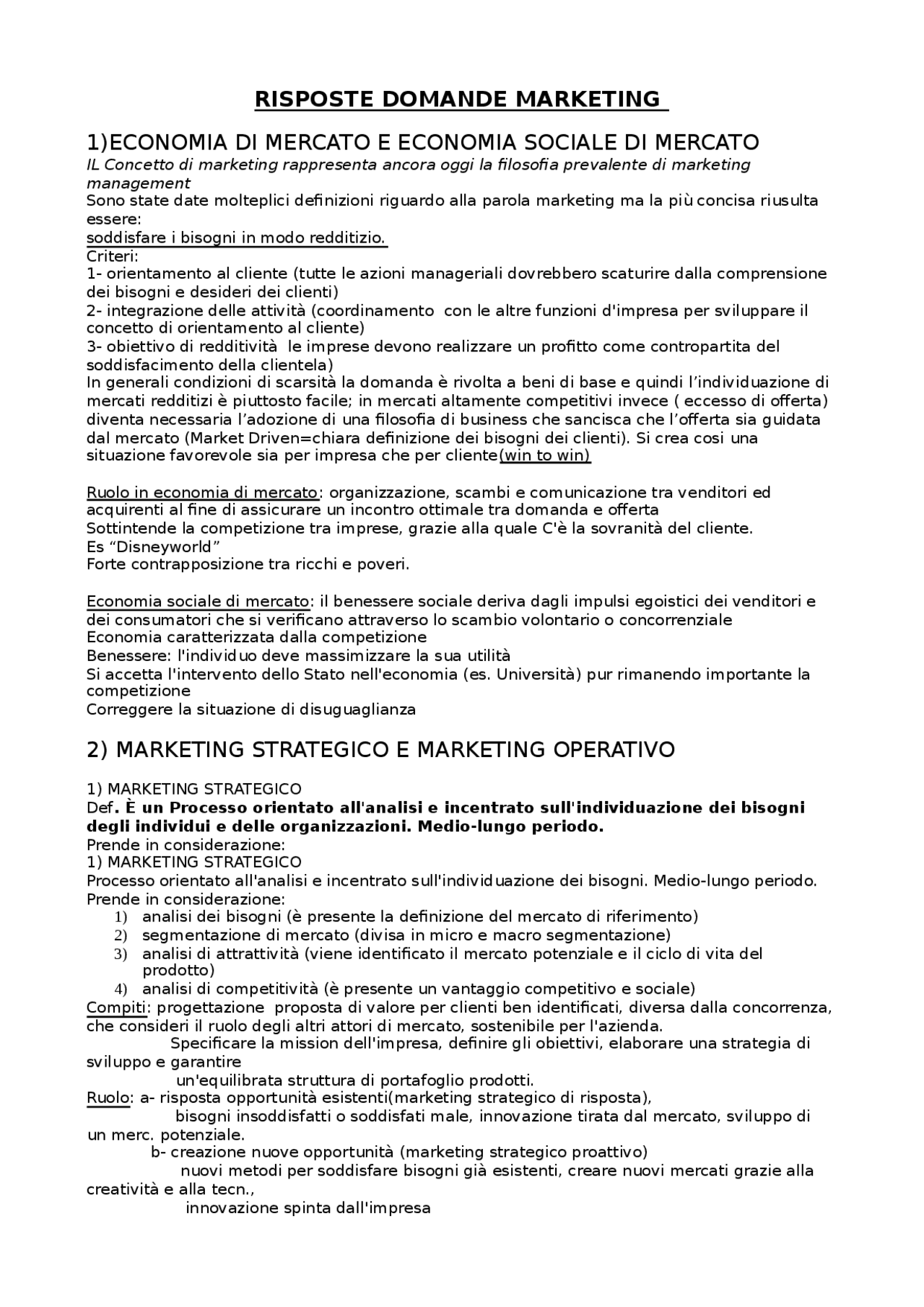 Risposte Domande Marketing Mc Graw Hill Docsity