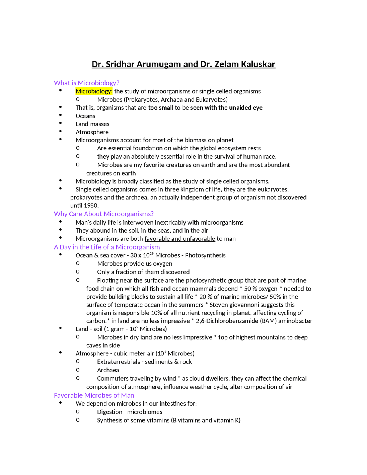 What Is Microbiology Microorganism And Man Biol 1011 Docsity
