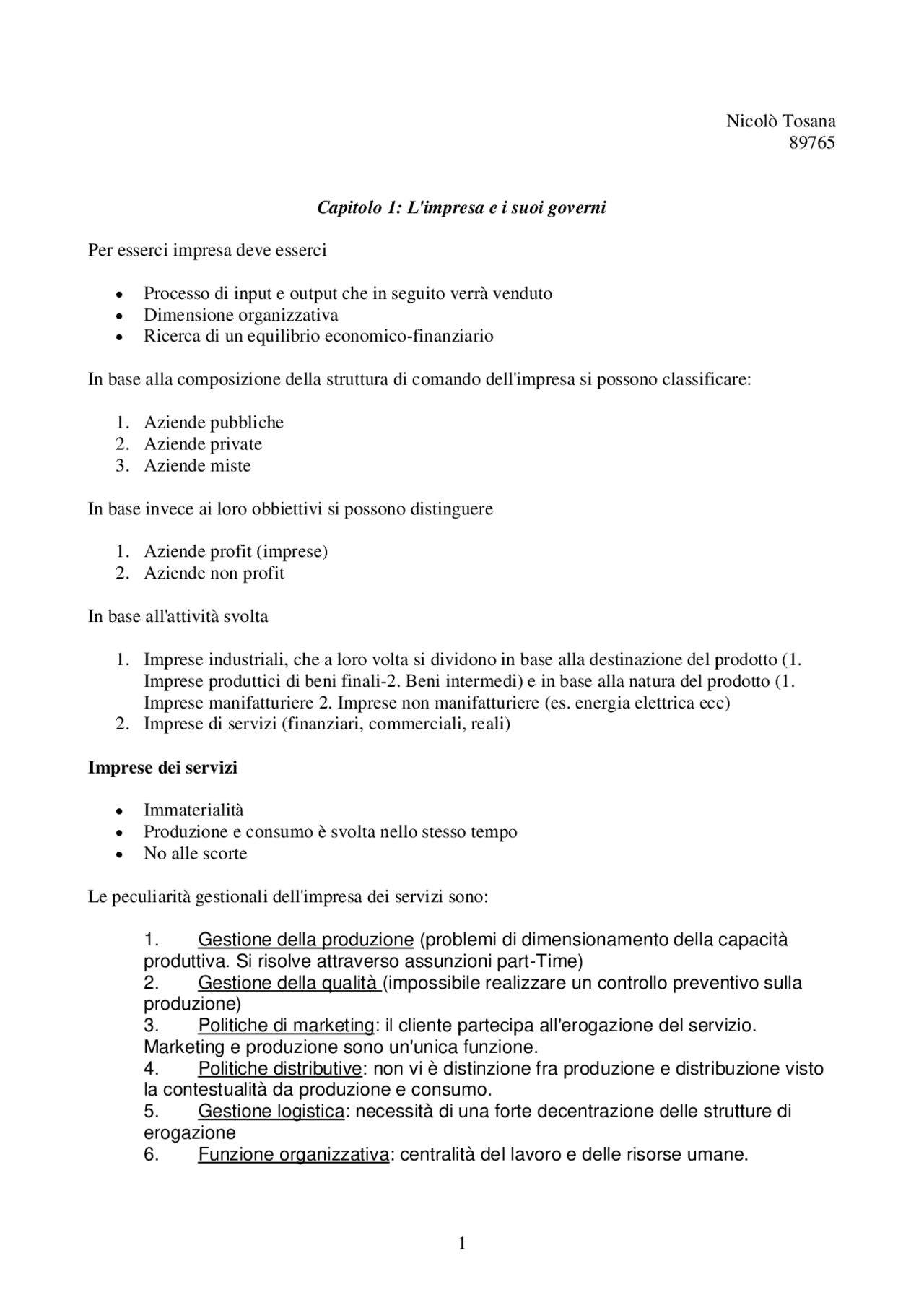 Riassunto Egi Da 1 A 8 Nt Docsity