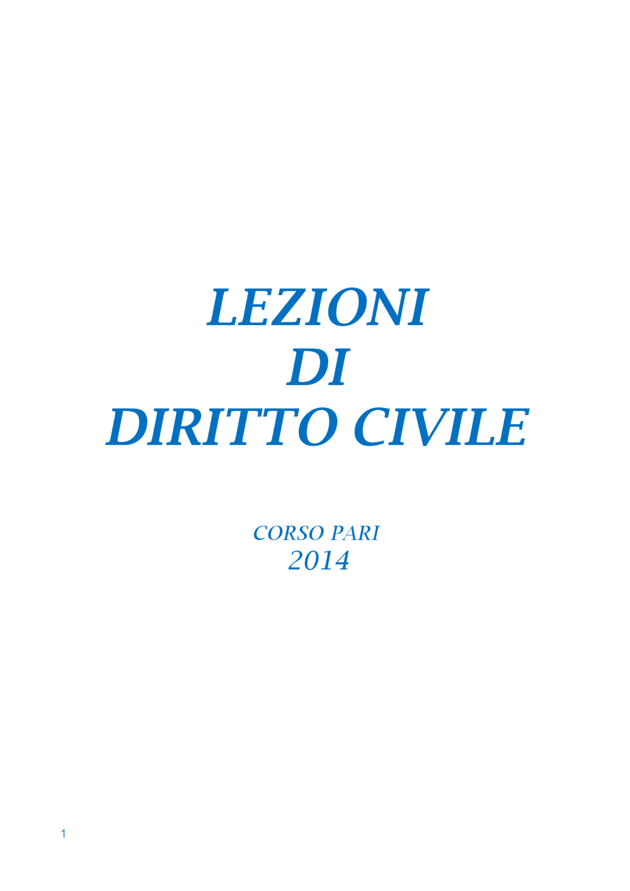 Lezioni Di Diritto Civile Docsity