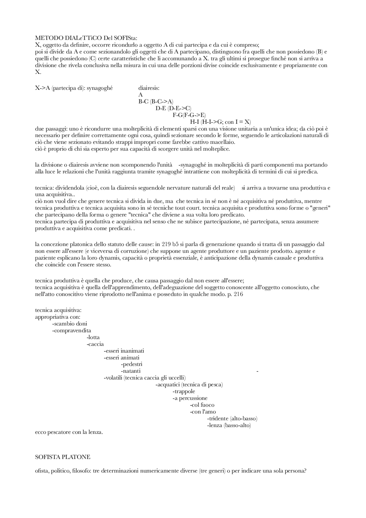 Riassunto Sofista Platone Docsity