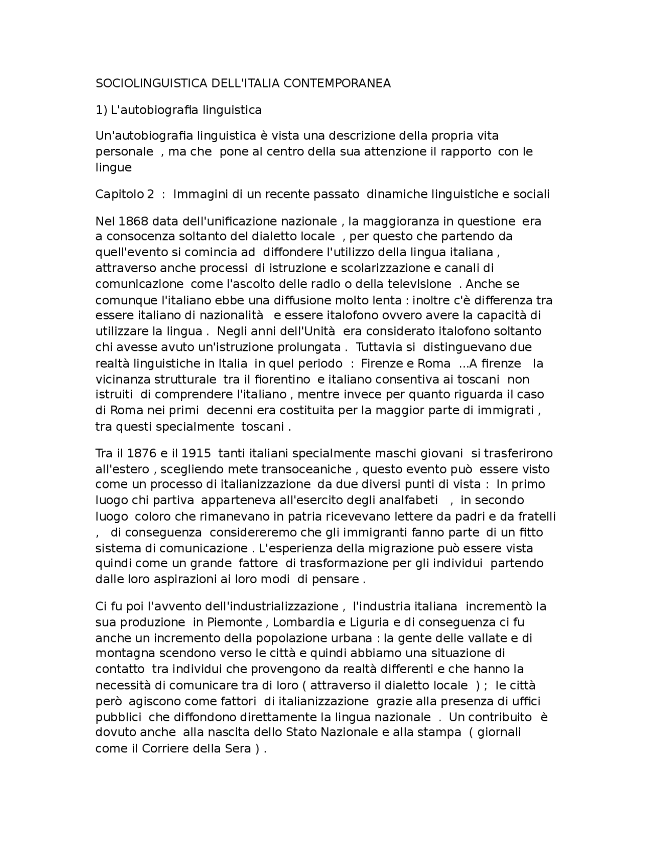 Sociolinguistica Docsity