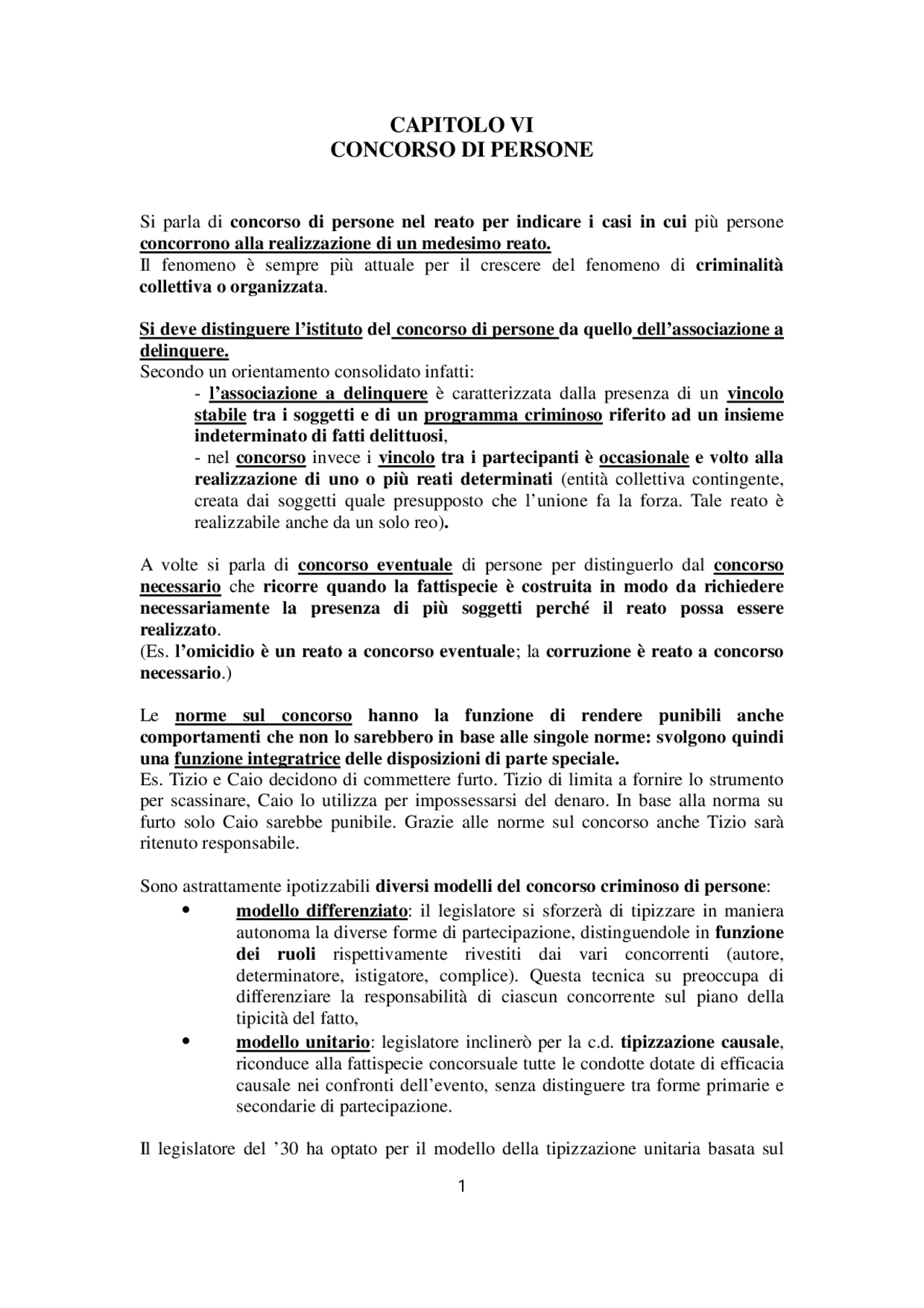 Concorso Di Persone Docsity