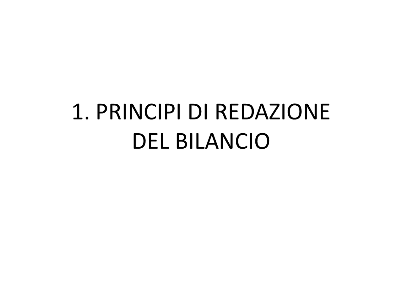 Principi Di Redazione Del Bilancio Docsity
