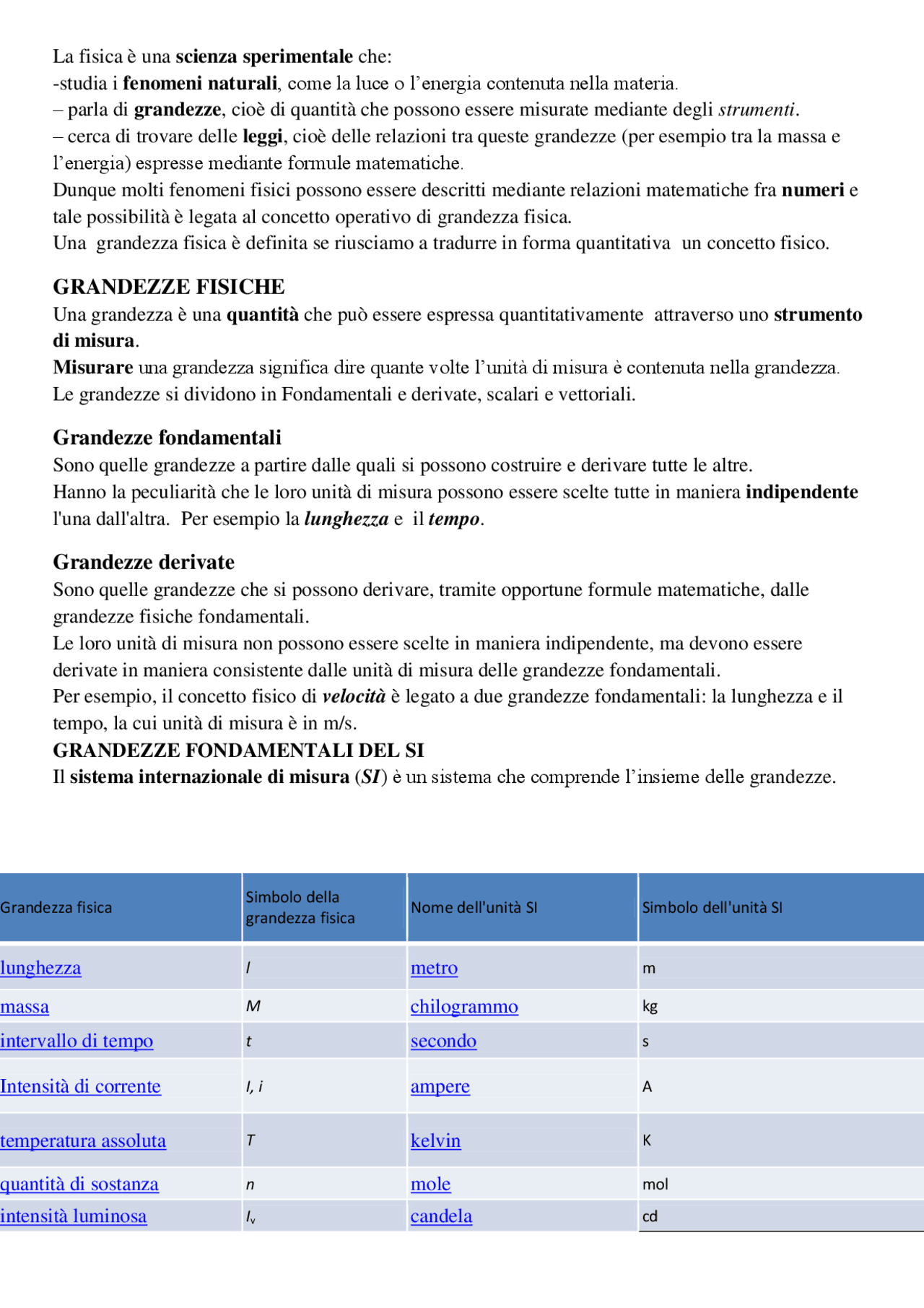 Riassunto di fisica medica: grandezze, meccanica (cinematica, dinamica, statica), meccanica dei ...