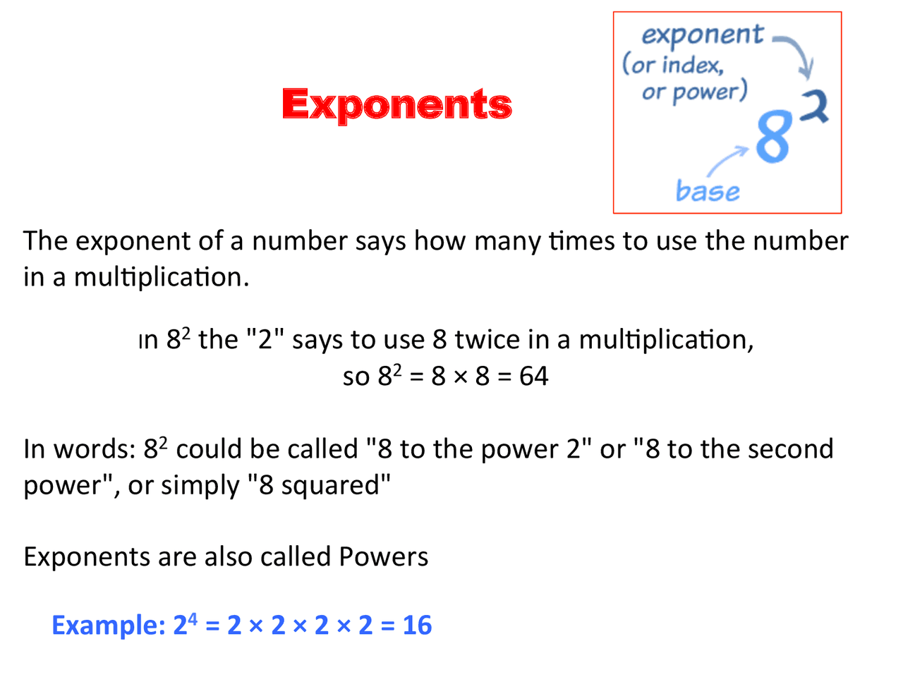 Exponents - Lecture Notes - Preparatory Chemistry | CHEM 101 | Apuntes ...