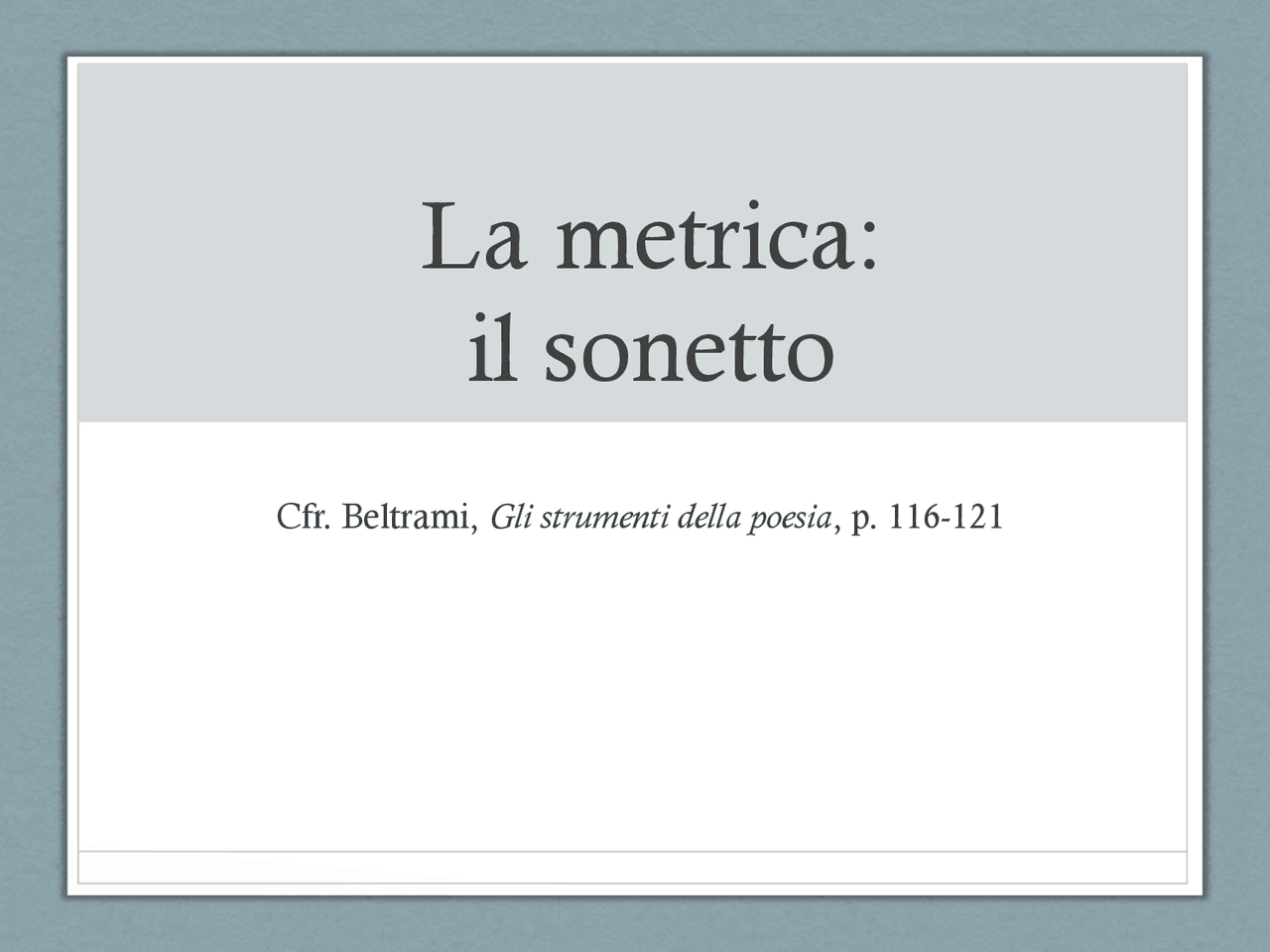 Sonetto Docsity