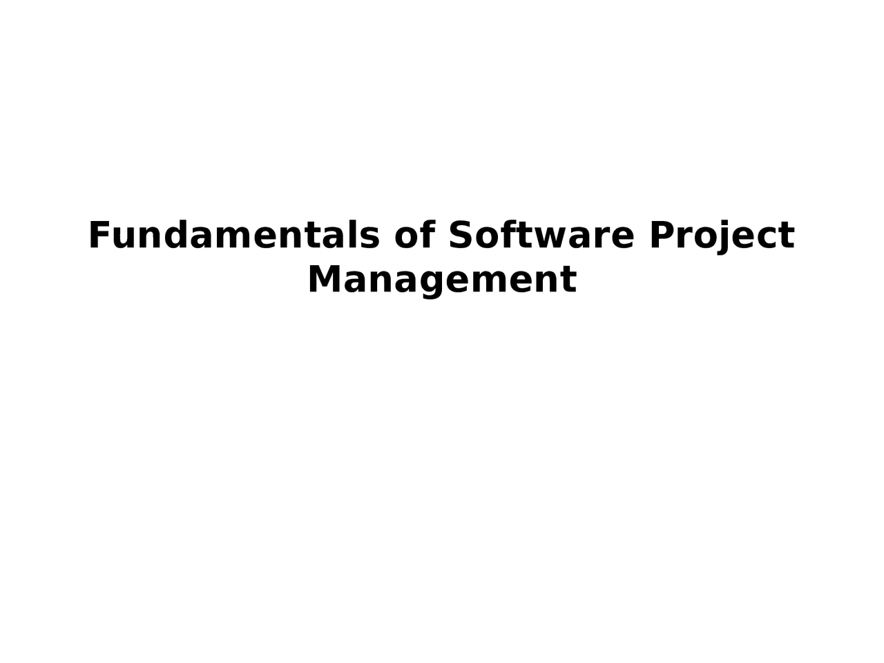 Software Project Management Unit 1 Notes Docsity