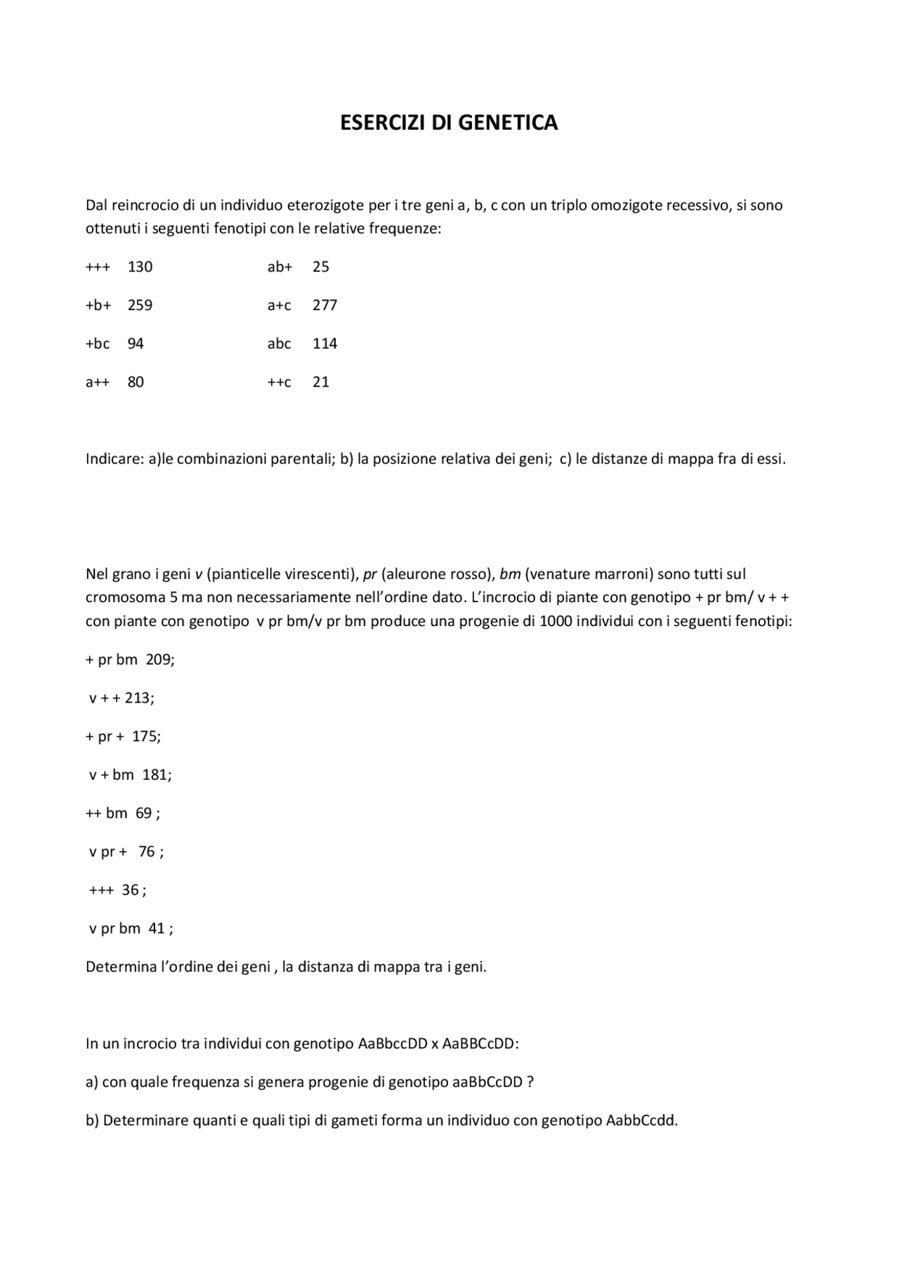 Esercizi Docsity