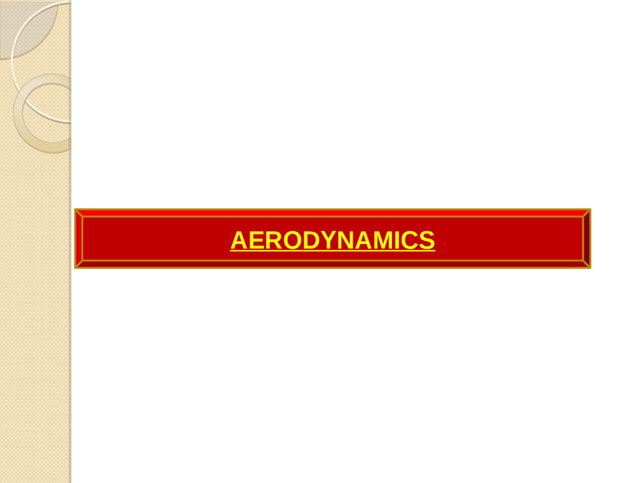 Aerodynamics Docsity