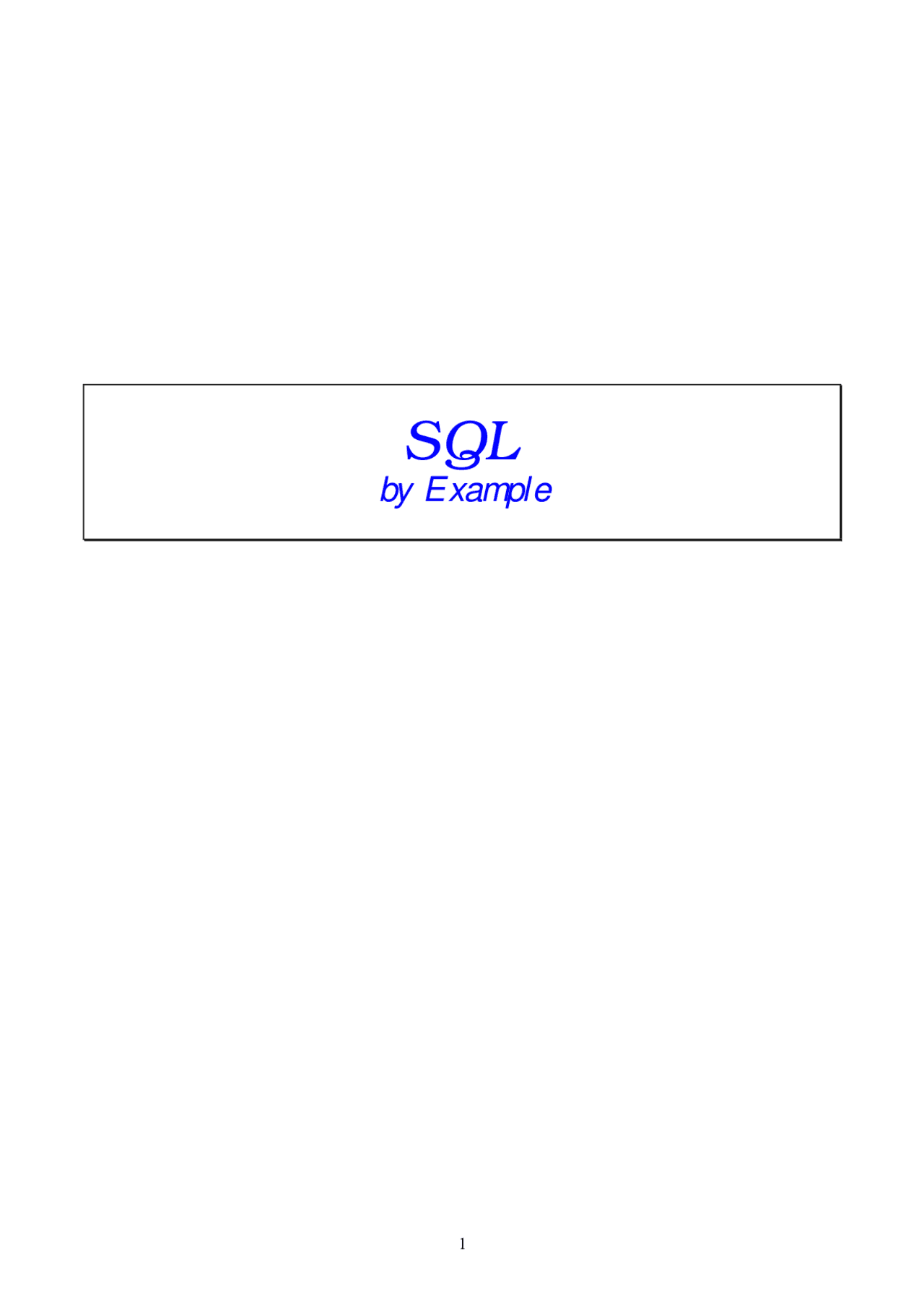 Sql Dispensa Con Esempi Informatica Generale Docsity