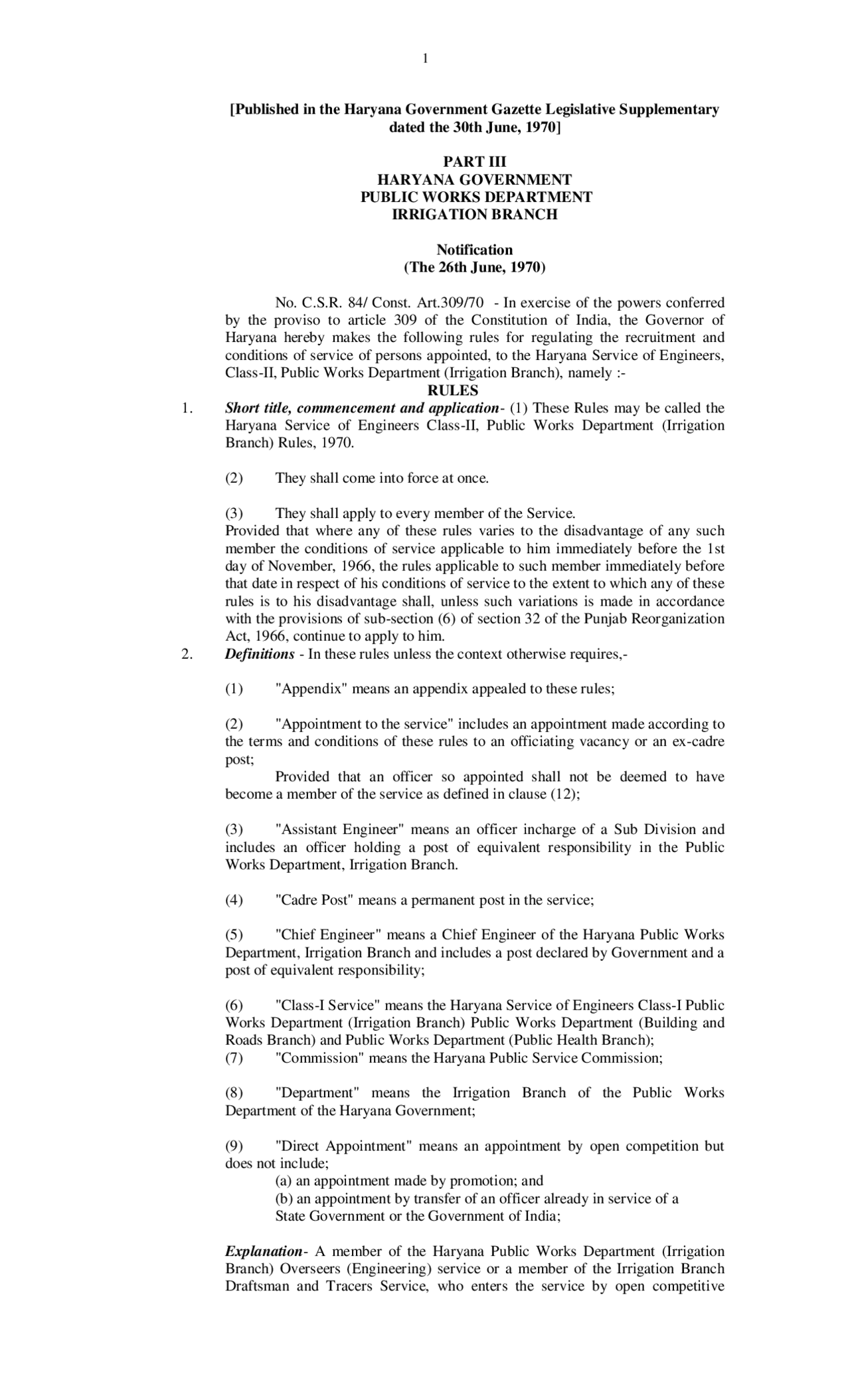 Class ii service rule | Summaries English | Docsity