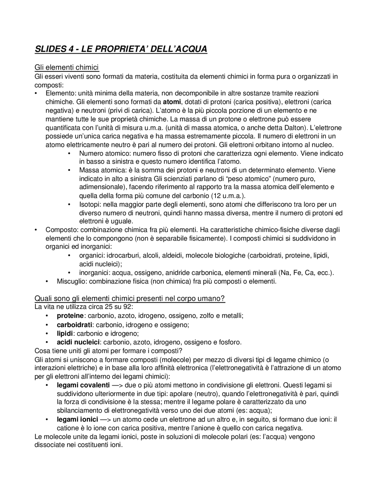 Riassunto Slides Didattica Delle Scienze Biologiche Docsity