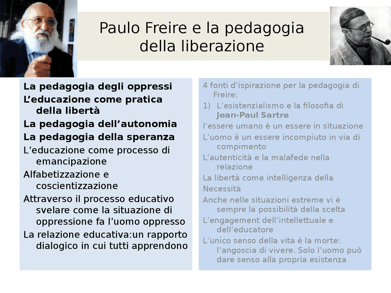 Paulo freire e la pedagogia della liberazione | Slide di Pedagogia ...