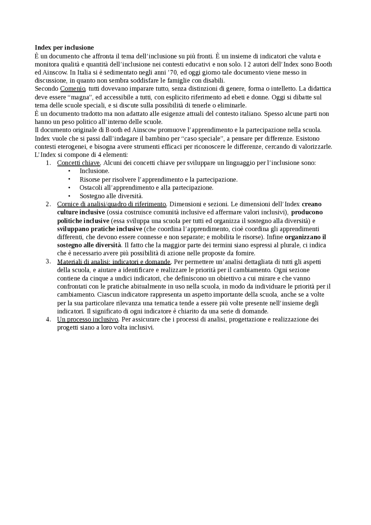 Index Docsity