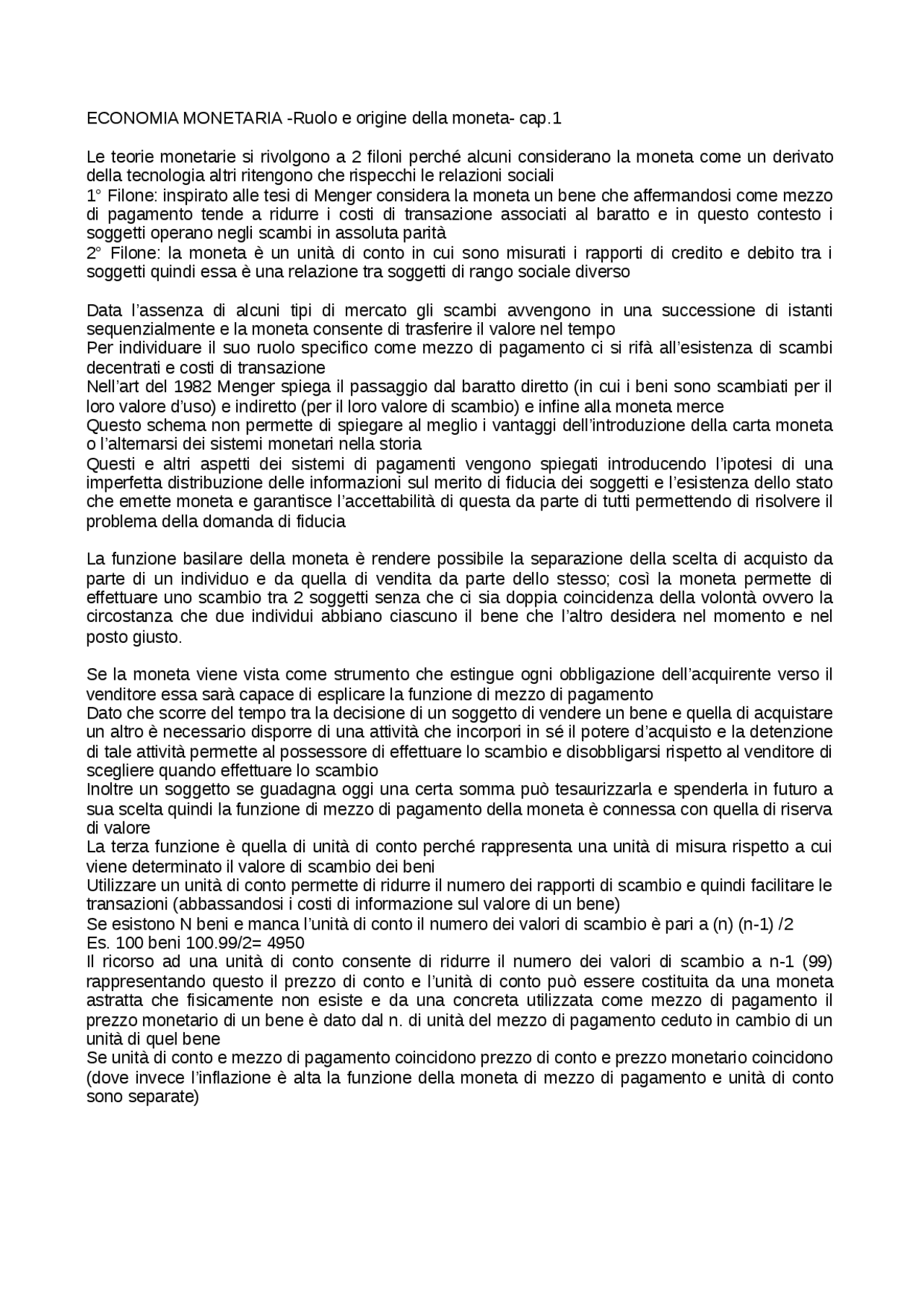 Dispense Pittaluga Cap 1 4 Docsity