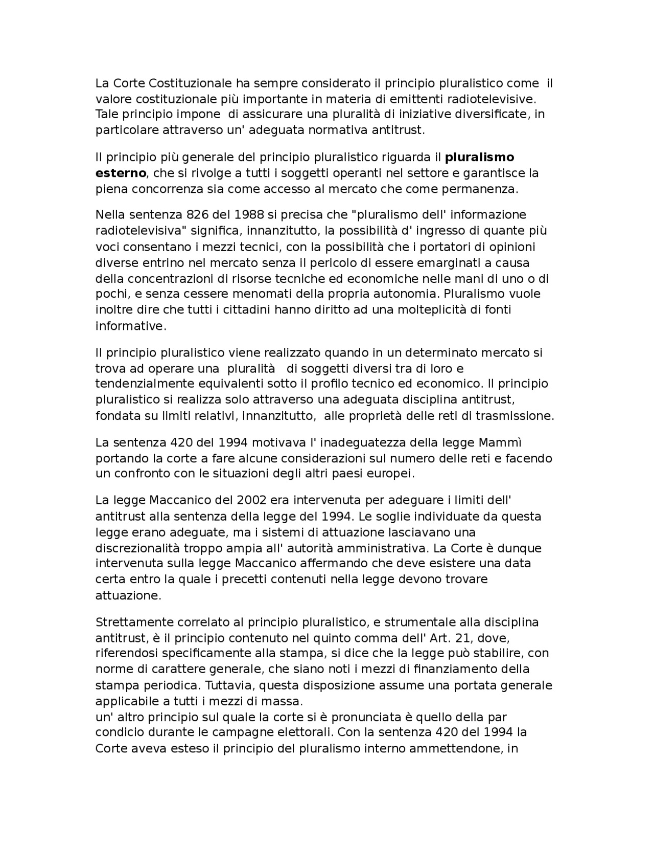 Art. 21 costituzione ii parte - Docsity