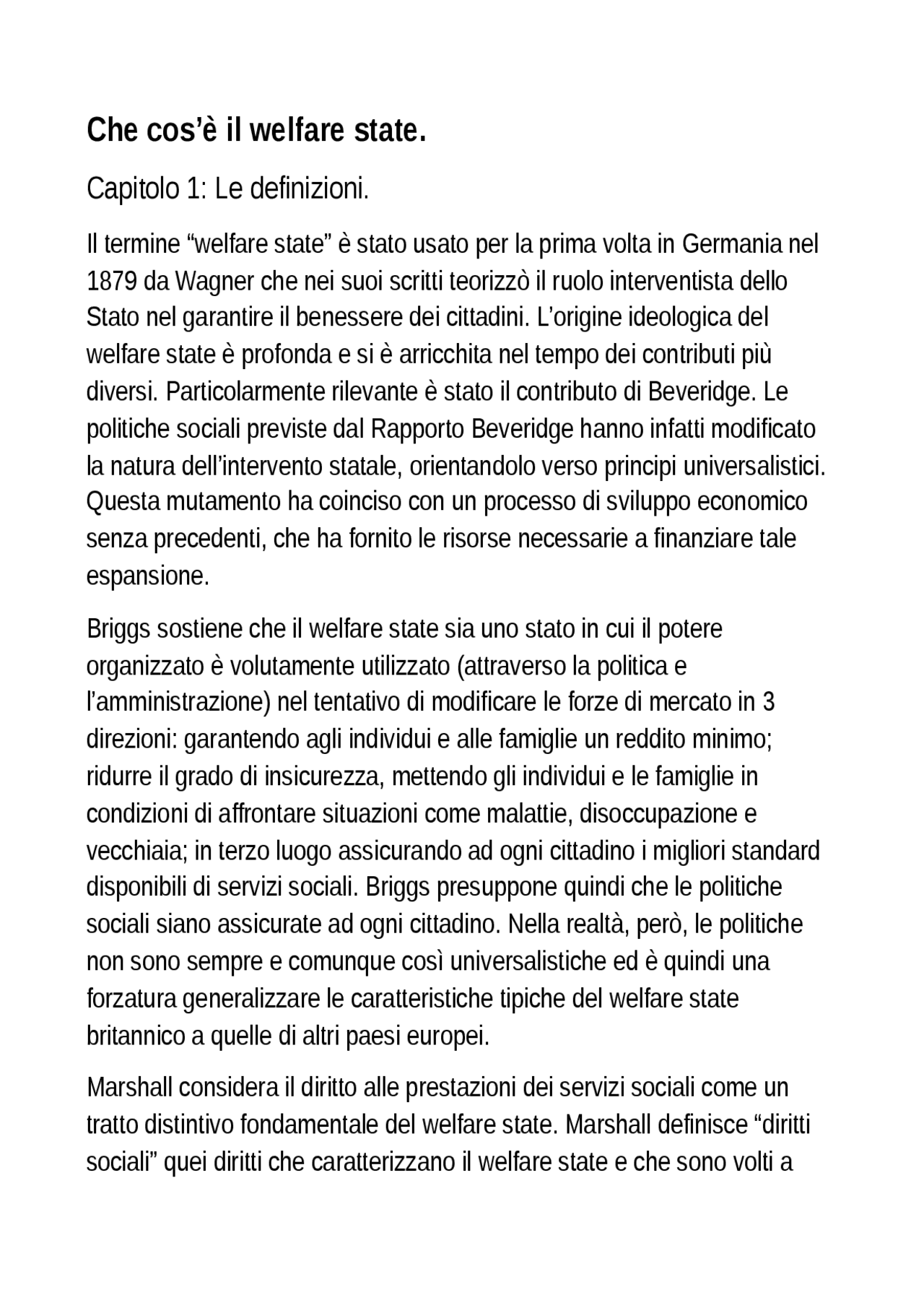 Che cos'è il welfare state di Yuri Kazepov e Domenico Carbone | Appunti di Sociologia Politica ...