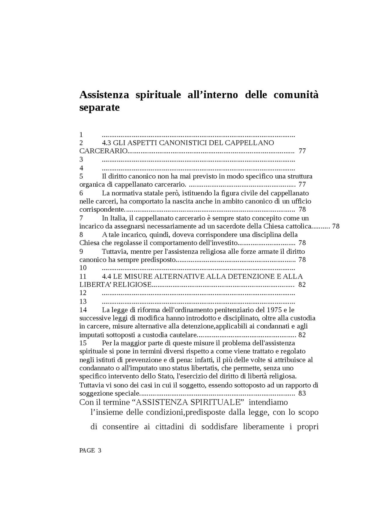 Tesi Di Diritto Ecclesistico Docsity