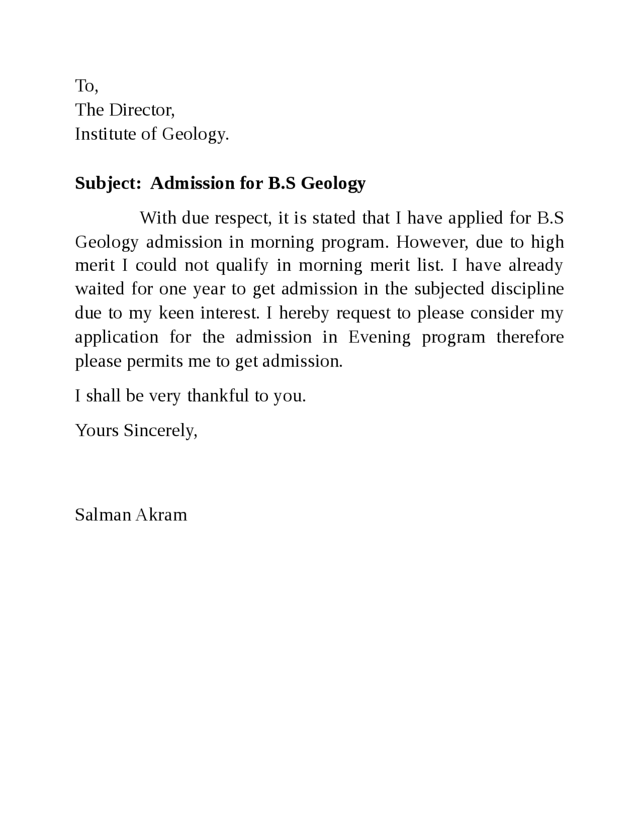 Application - Docsity