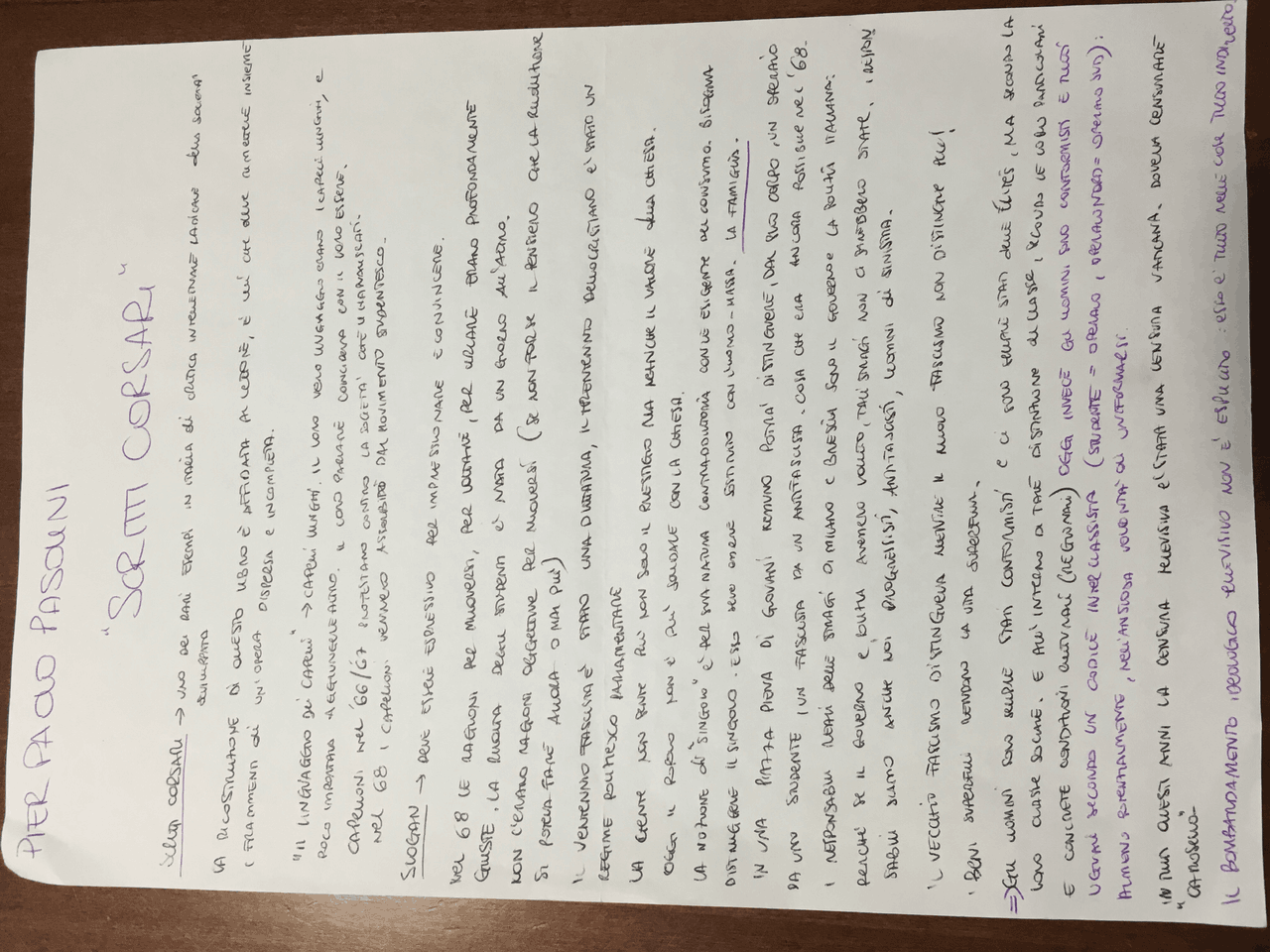 Riassunto Scritti Corsari Pag 1 Docsity