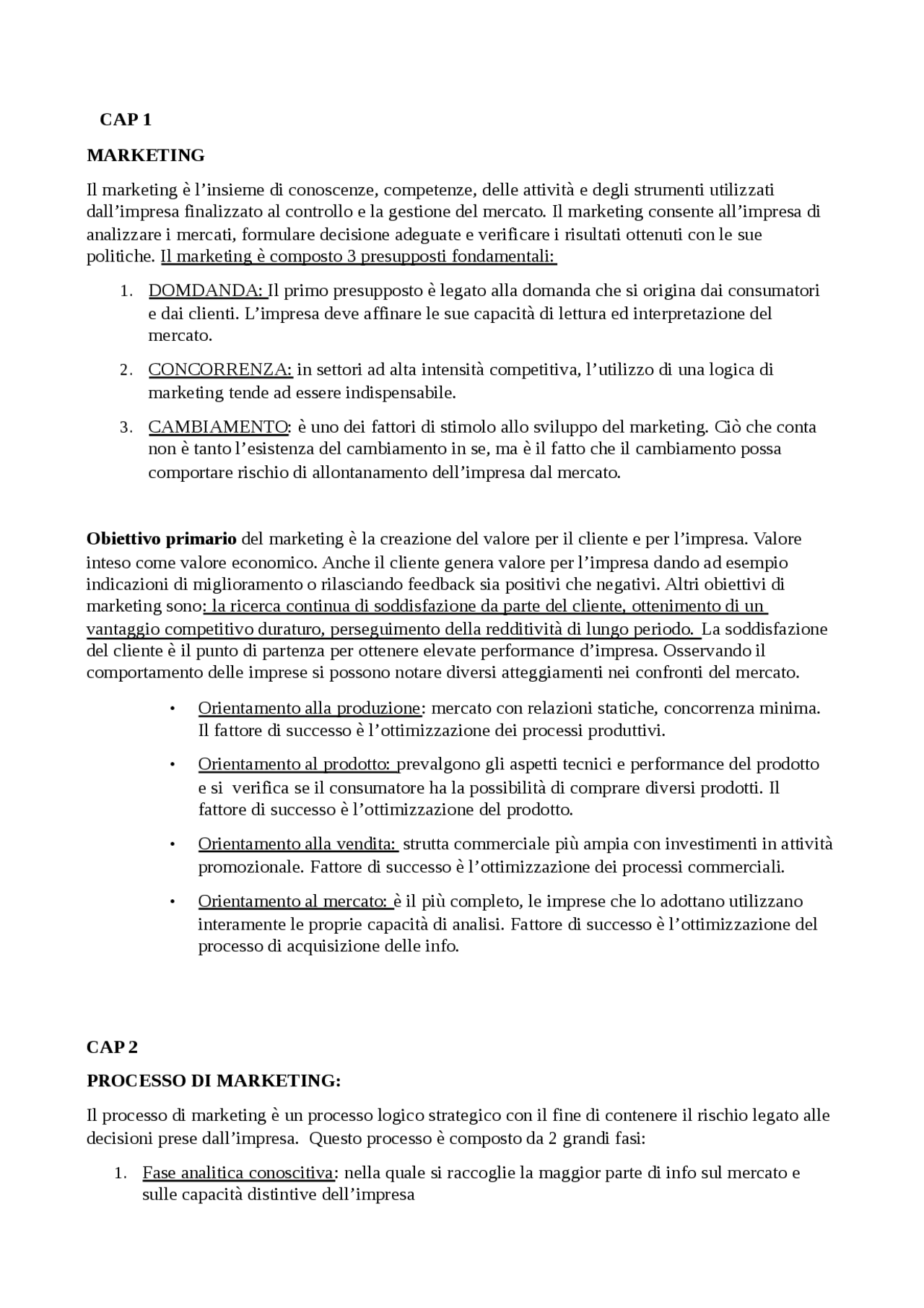 Marketing I Parte Docsity