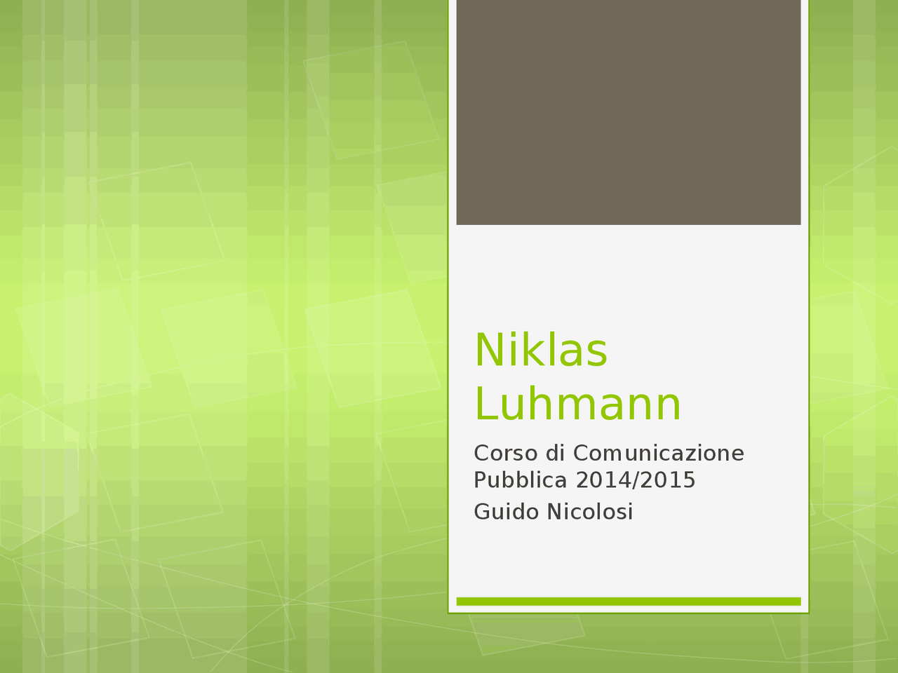 Niklas Luhmann Docsity