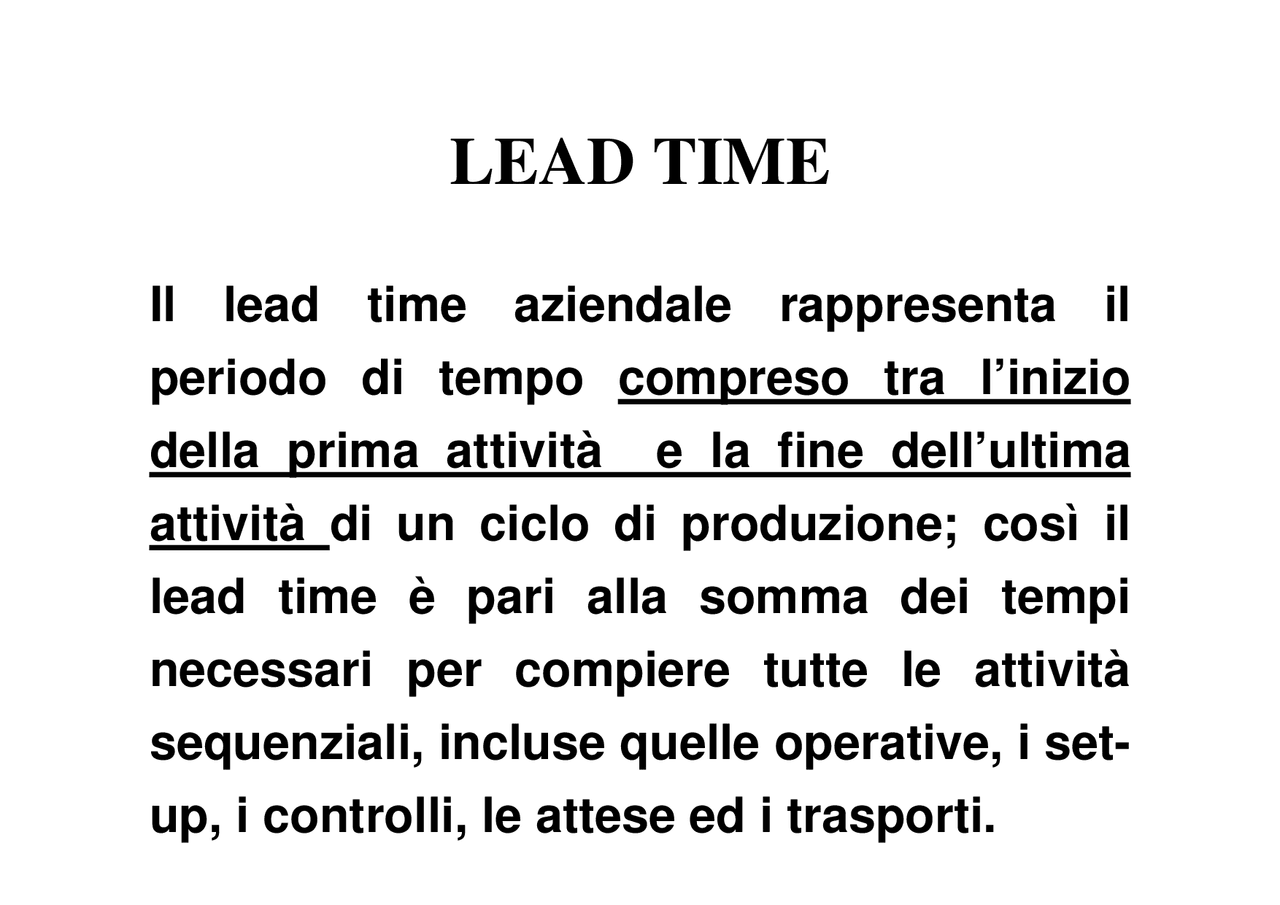 Tecnologia Dei Cicli Produttivi Docsity