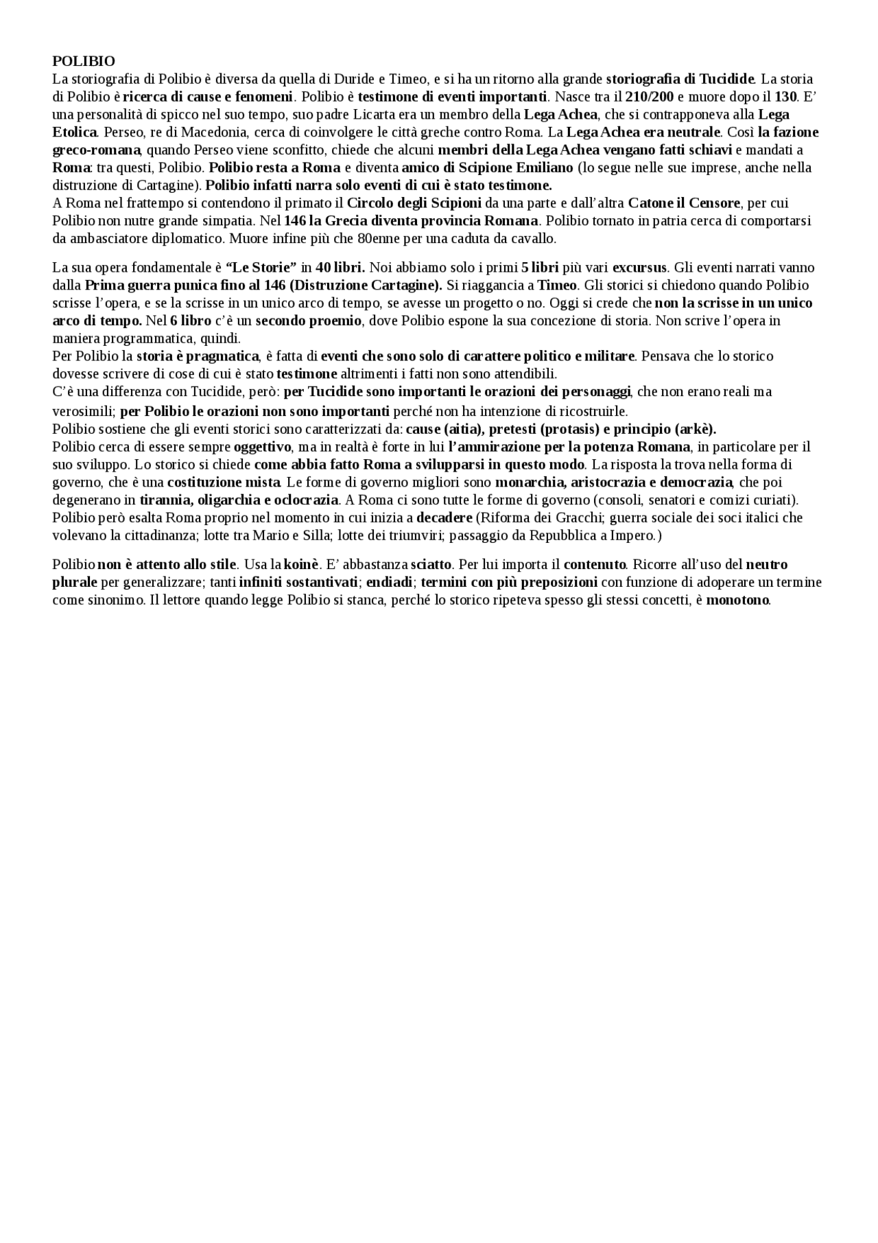 Polibio Docsity