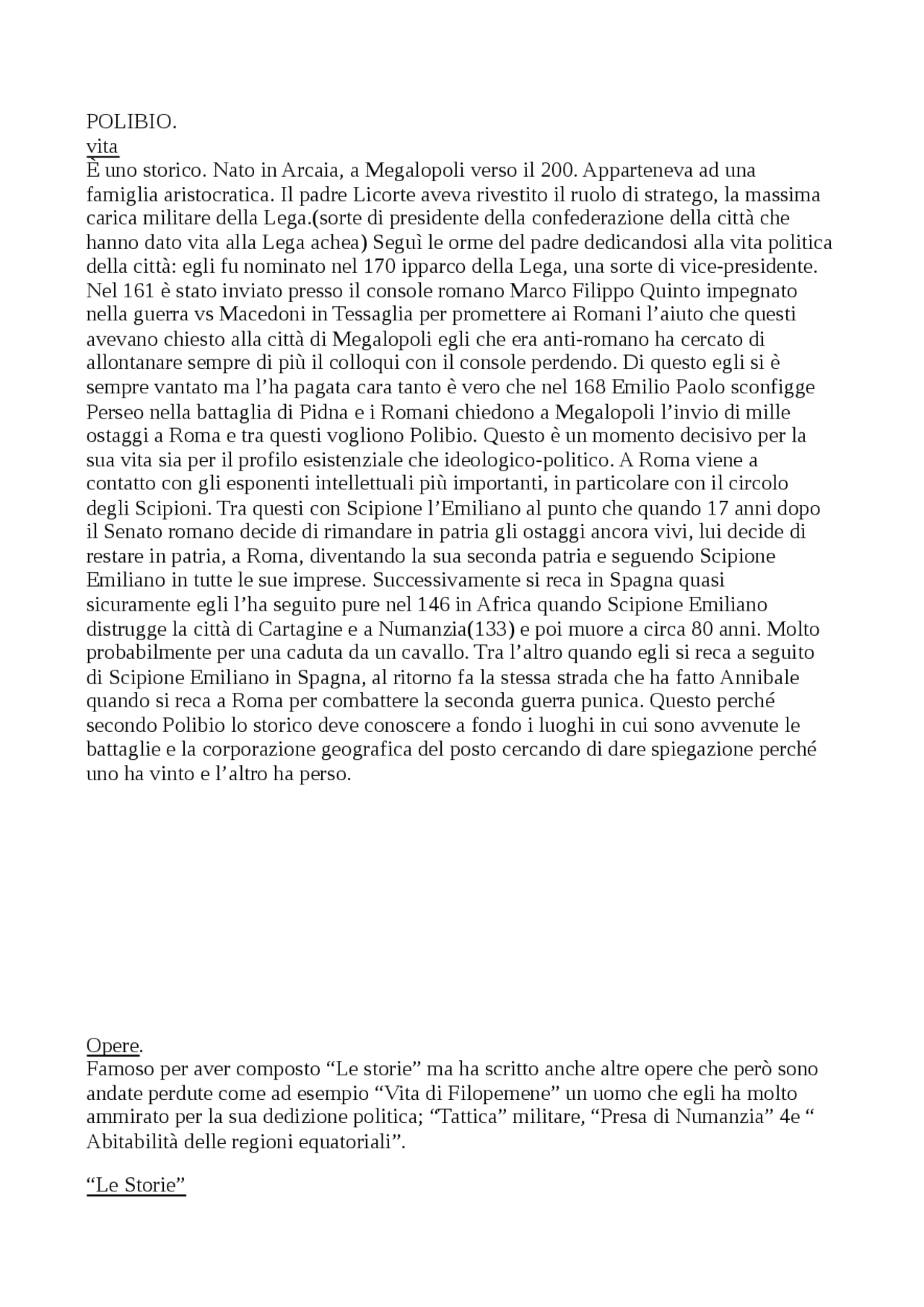 Polibio Docsity