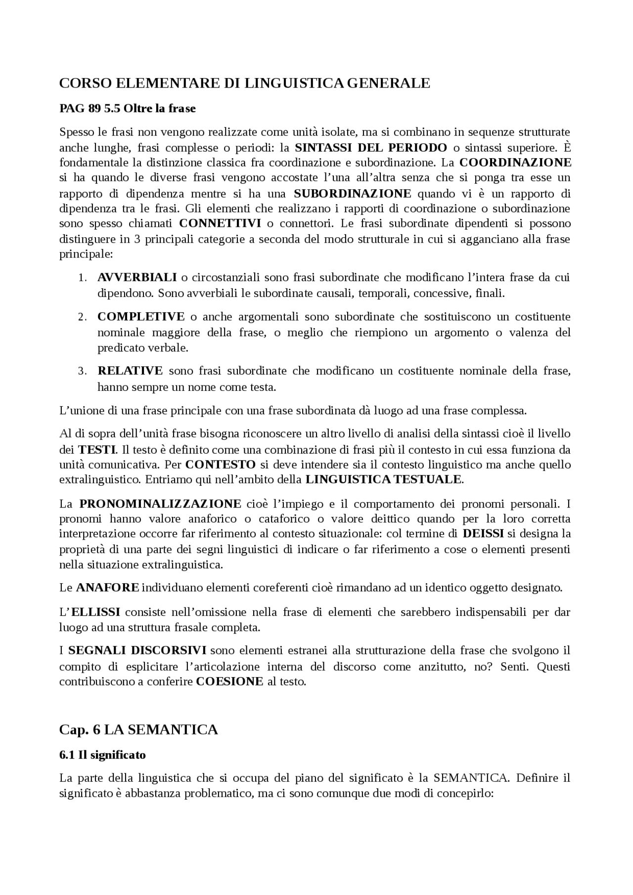 Corso Elementare Di Linguistica Generale Di Gaetano Berruto Docsity