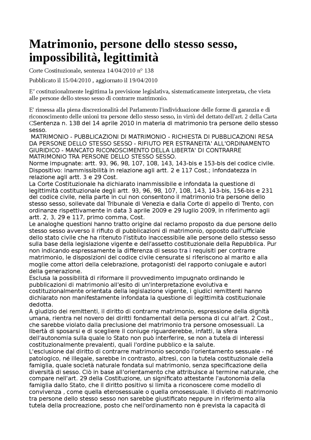 Matrimonio Docsity