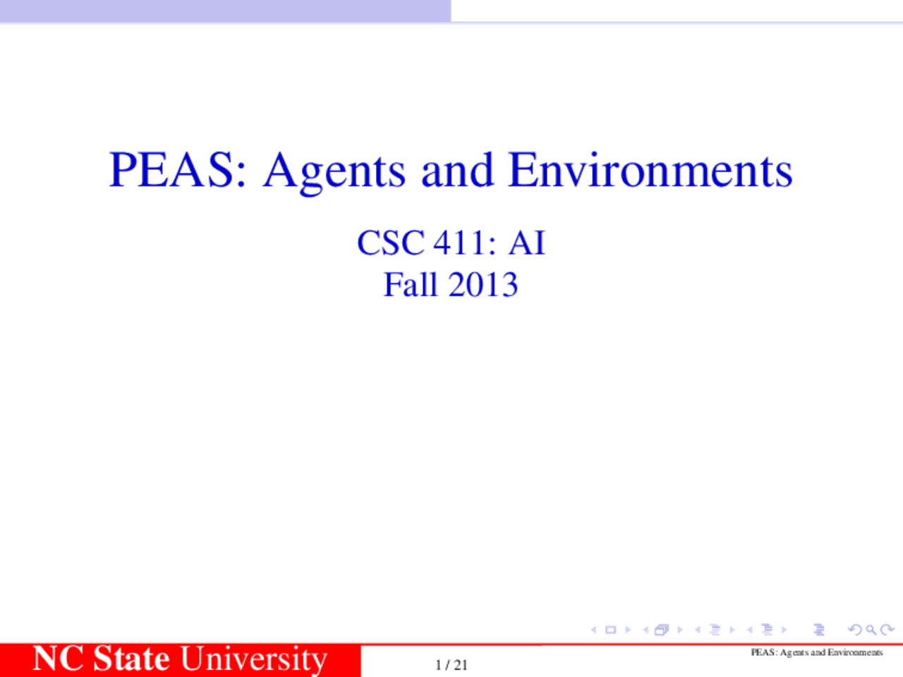 Peas Artificial Intelligence Lecture Slides Slides Artificial Intelligence Docsity