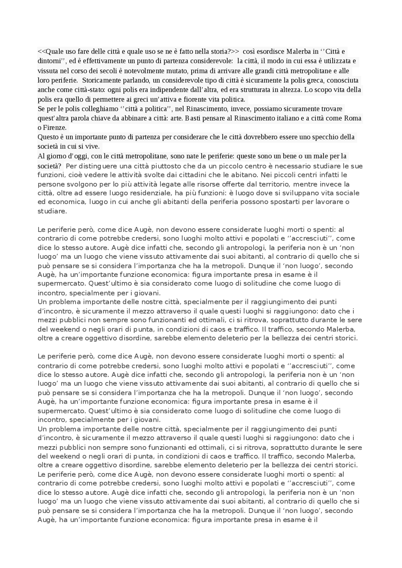 Saggio Breve Docsity